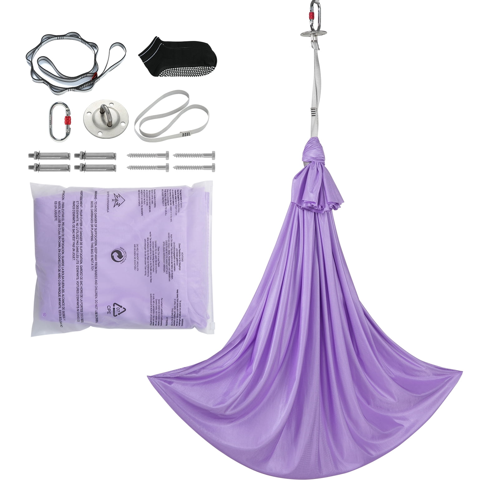 KFFKFF Kids' Sensory Swing, 2.8m, Support Swing for Special Needs Children, Indoor/Outdoor ...