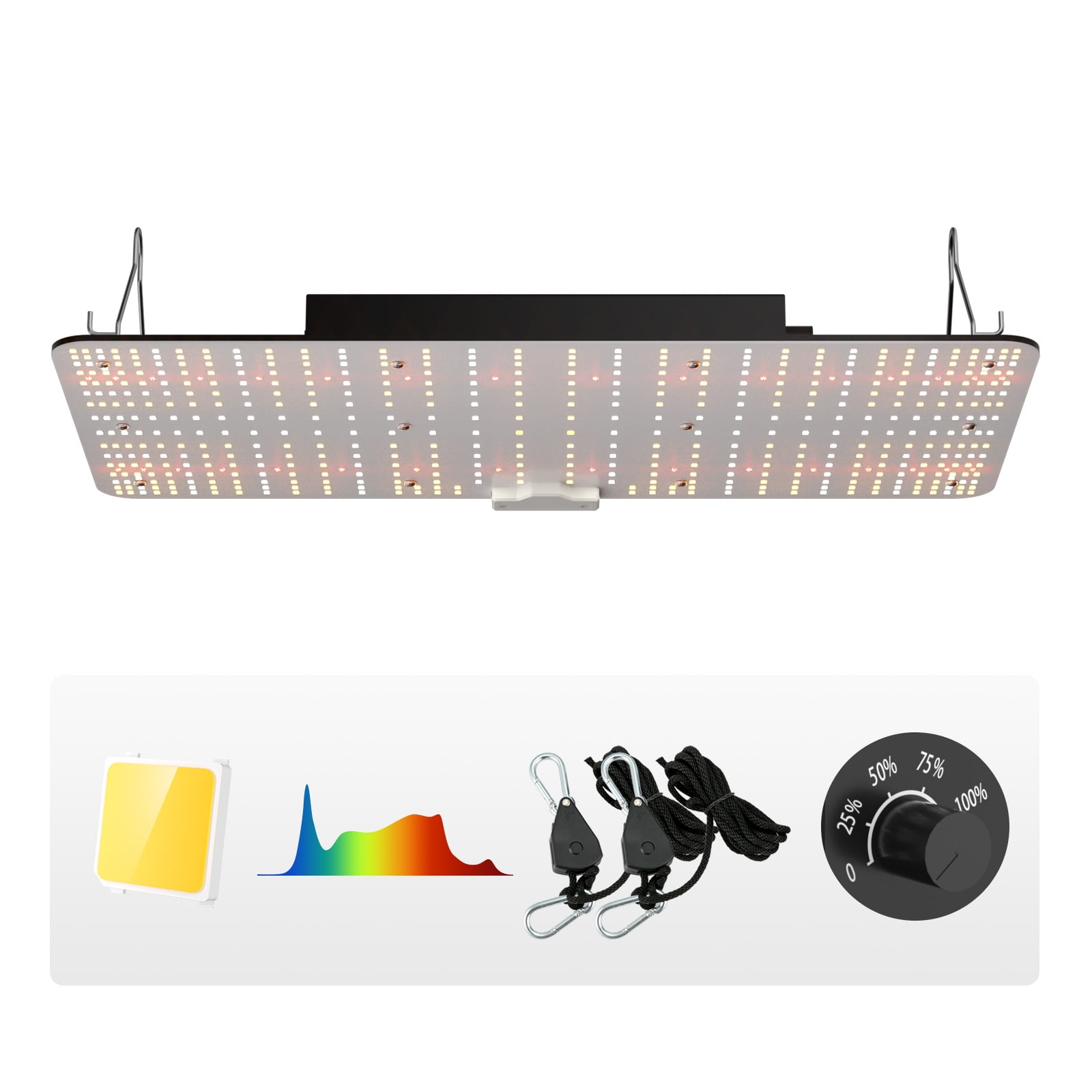 KFFKFF LED Plant Growth Light, 200W Full Range Tunable, Samsung 2B1B ...