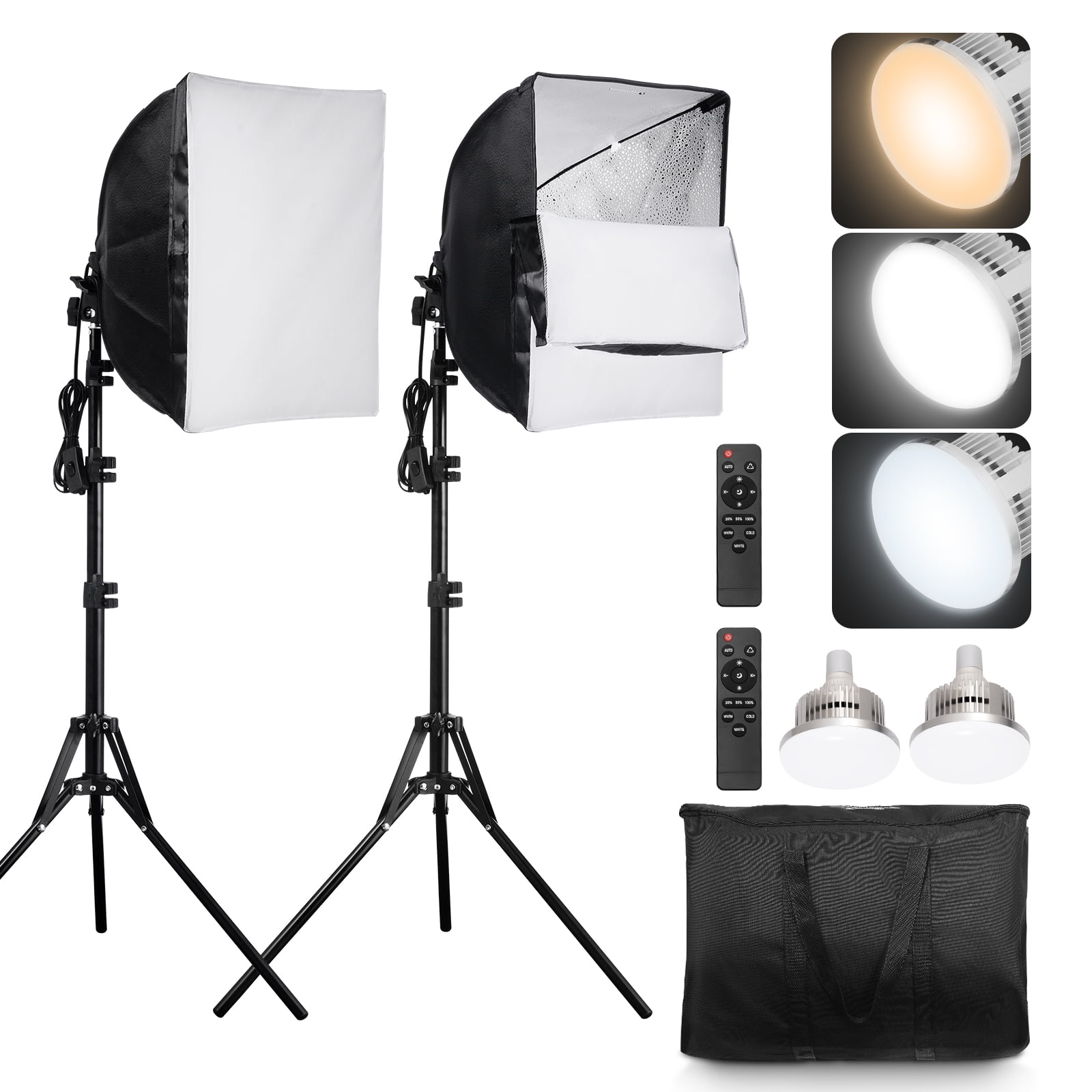 KFFKFF Lightbox Set, 16" x 16", Expert Lightbox with 45W LED Lamps ...