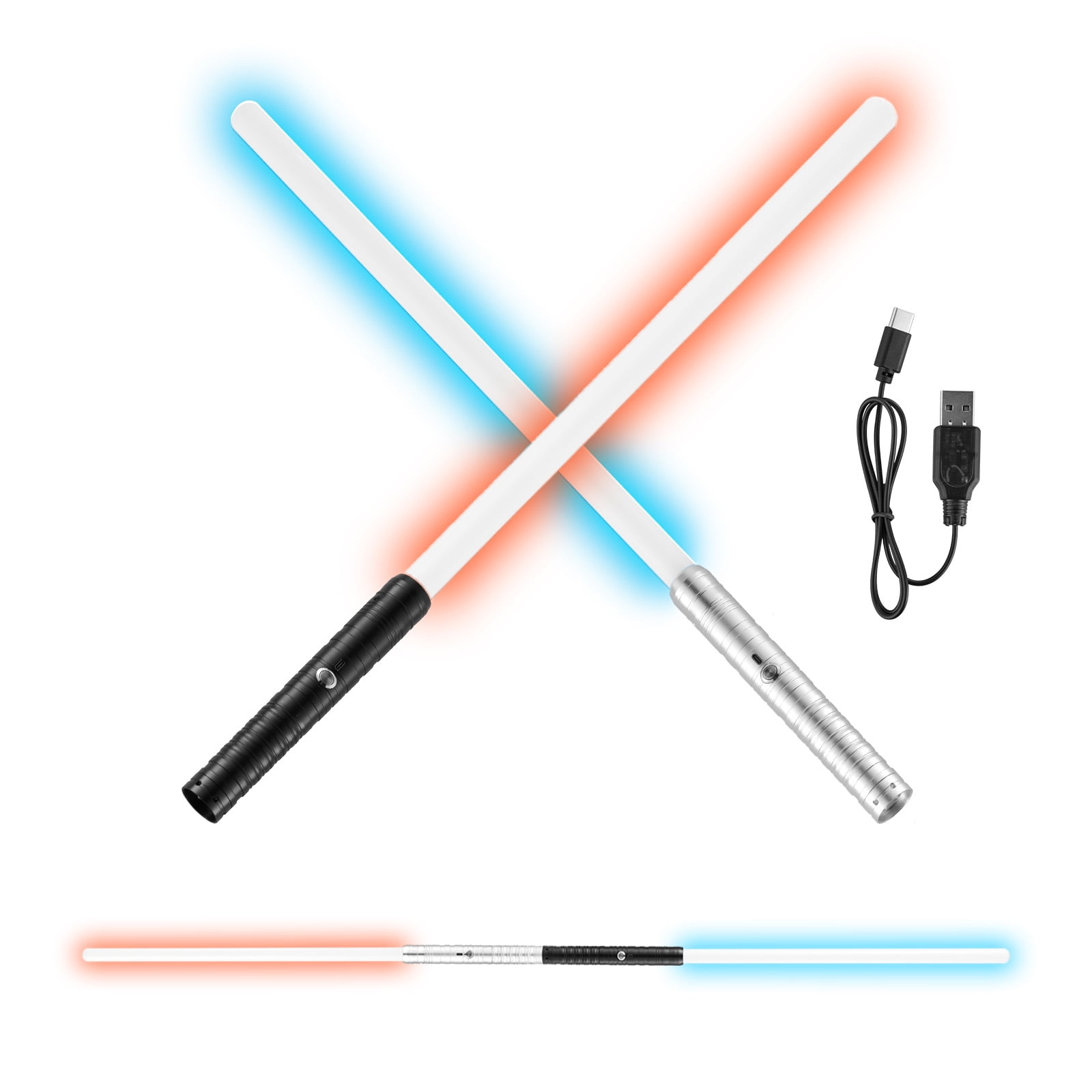 KFFKFF Lightsaber, Twin Pack with 7 Varied RGB Shades, Quad Sound ...