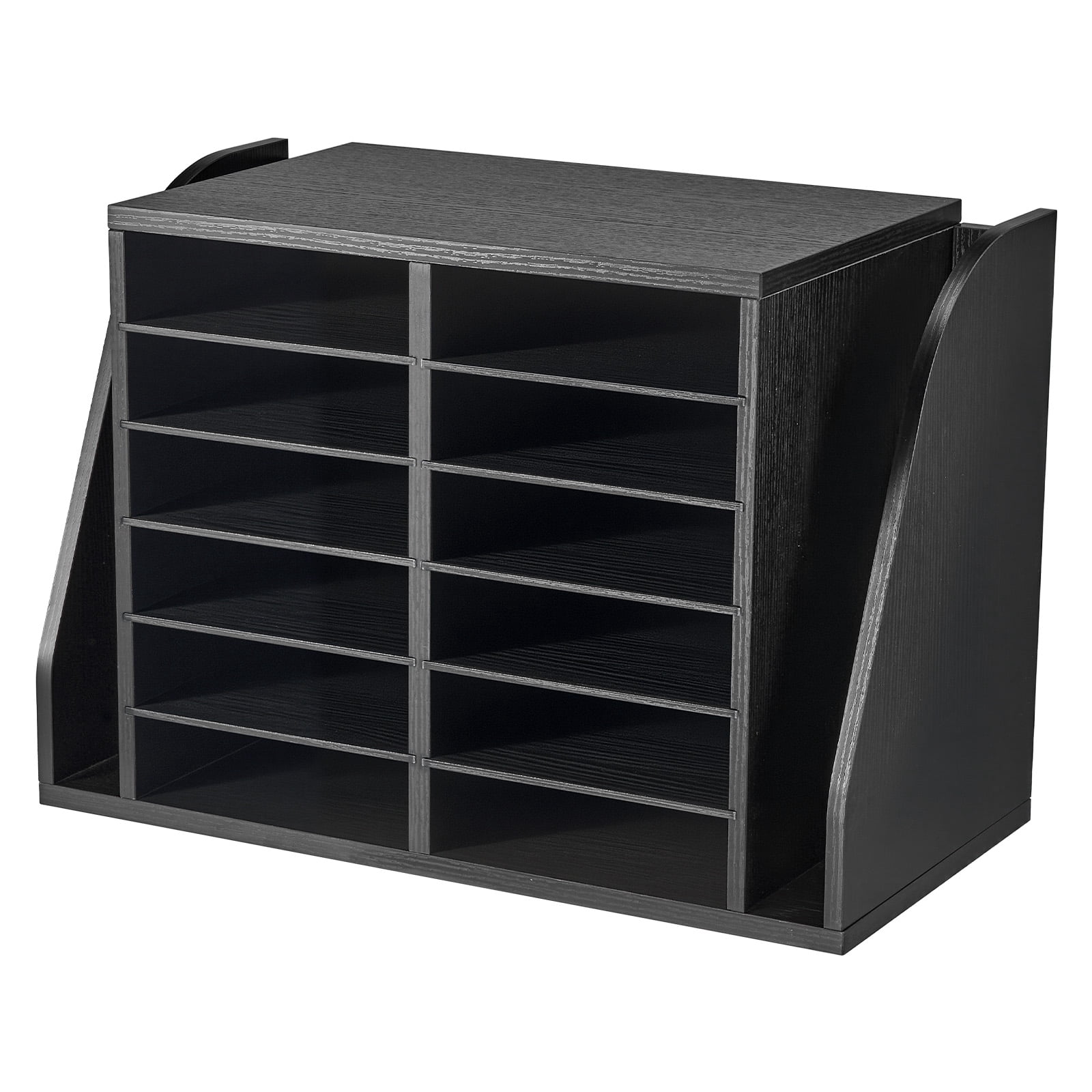 KFFKFF Literature Organizer with 12 Compartments and Side Vertical ...