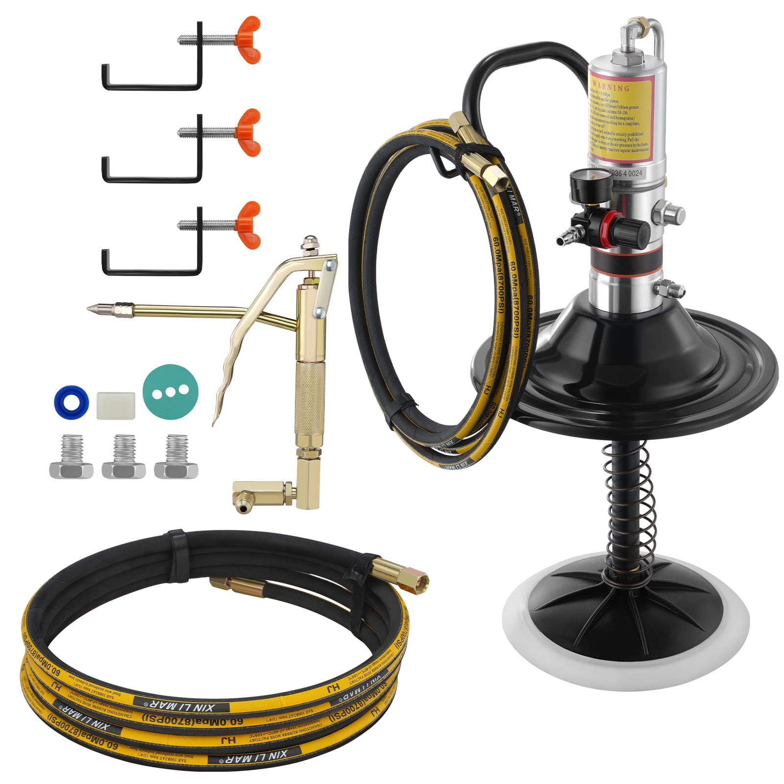 KFFKFF Lubrication Pump, Air-Powered, 50:1 Pressure Ratio, Comes with ...