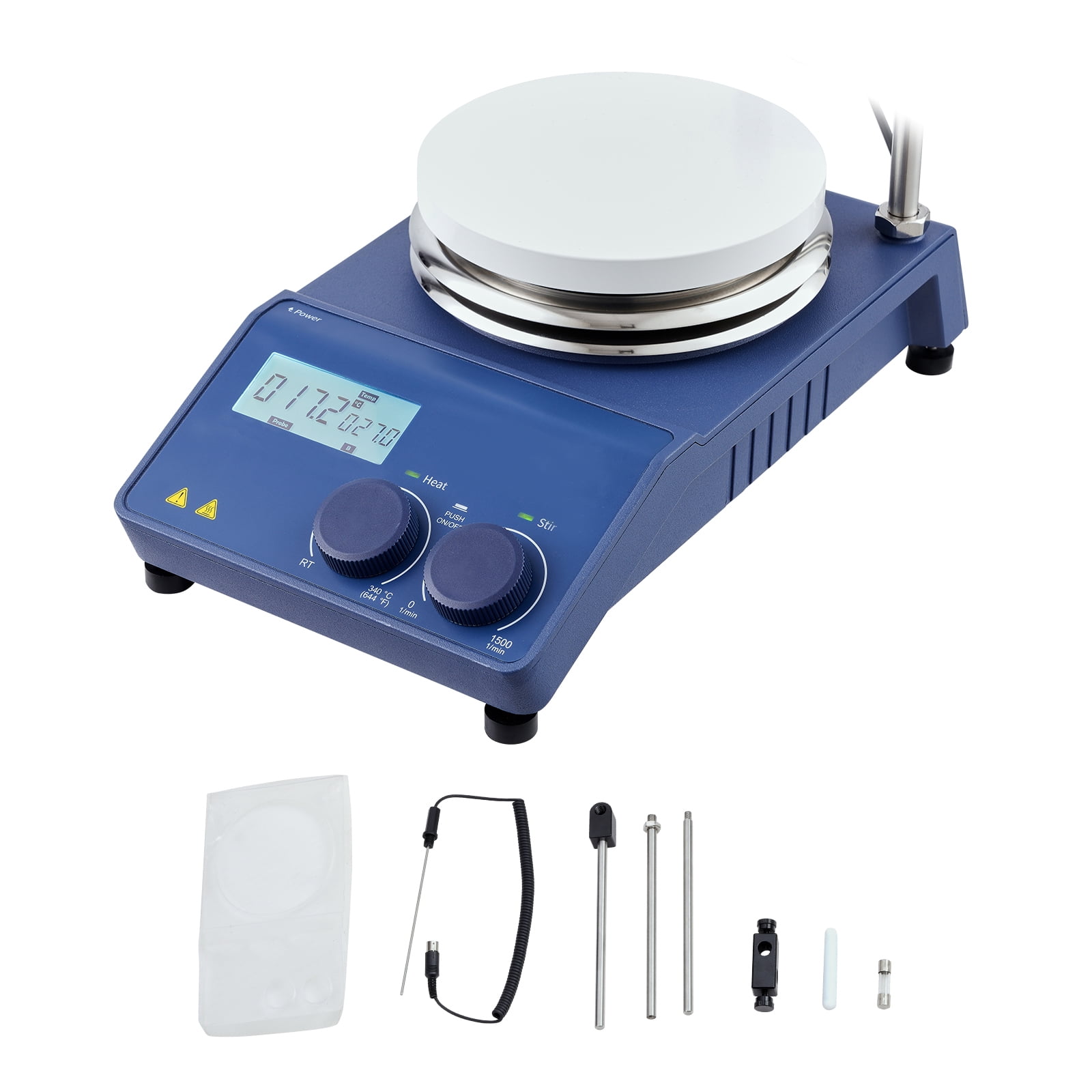 KFFKFF Magnetic Mixer with Heating Plate, Up to 644°F/340°C, Speed ...