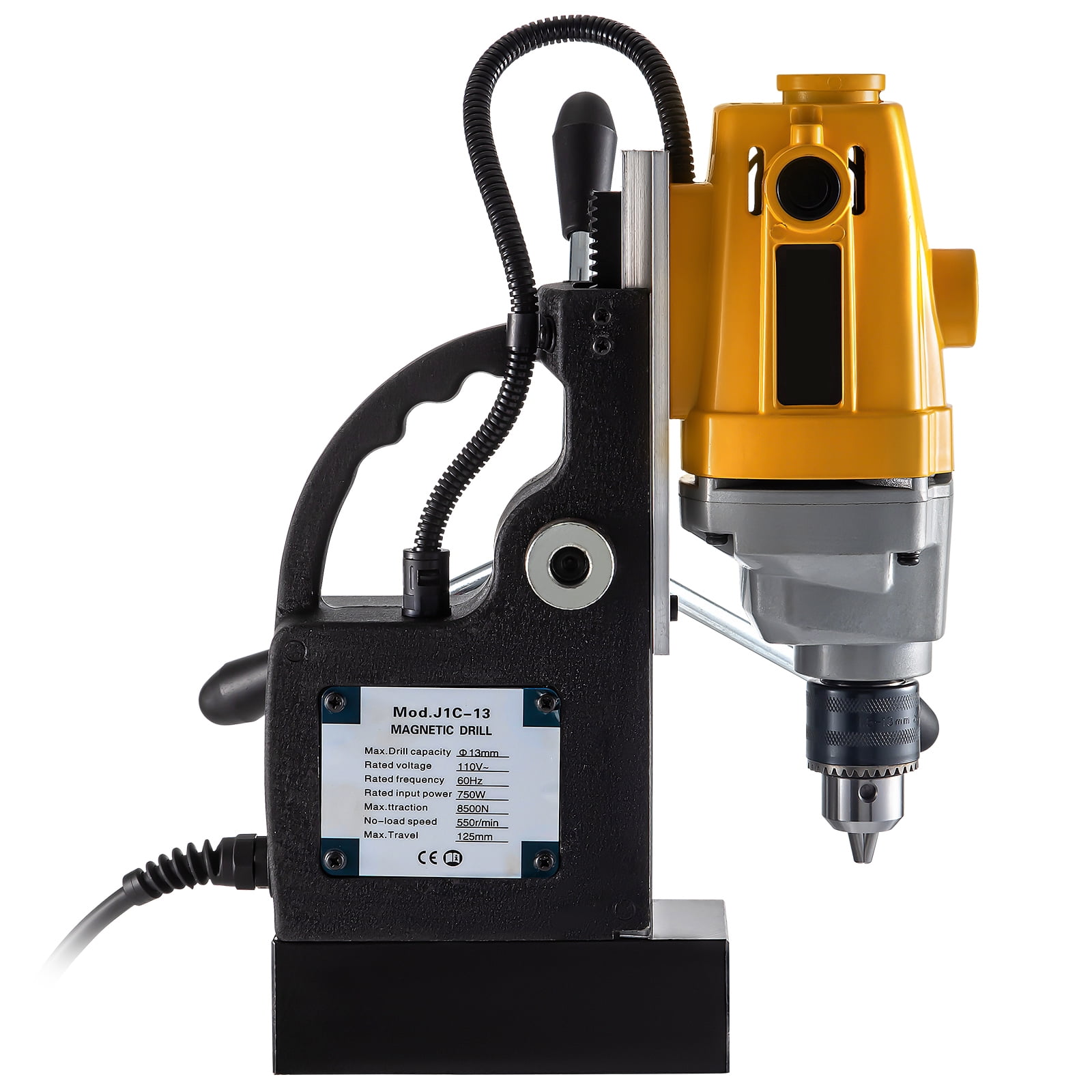 KFFKFF Magnetized Drill, 750W Magnetized Base Drill, 0.5" Maximum Hole ...