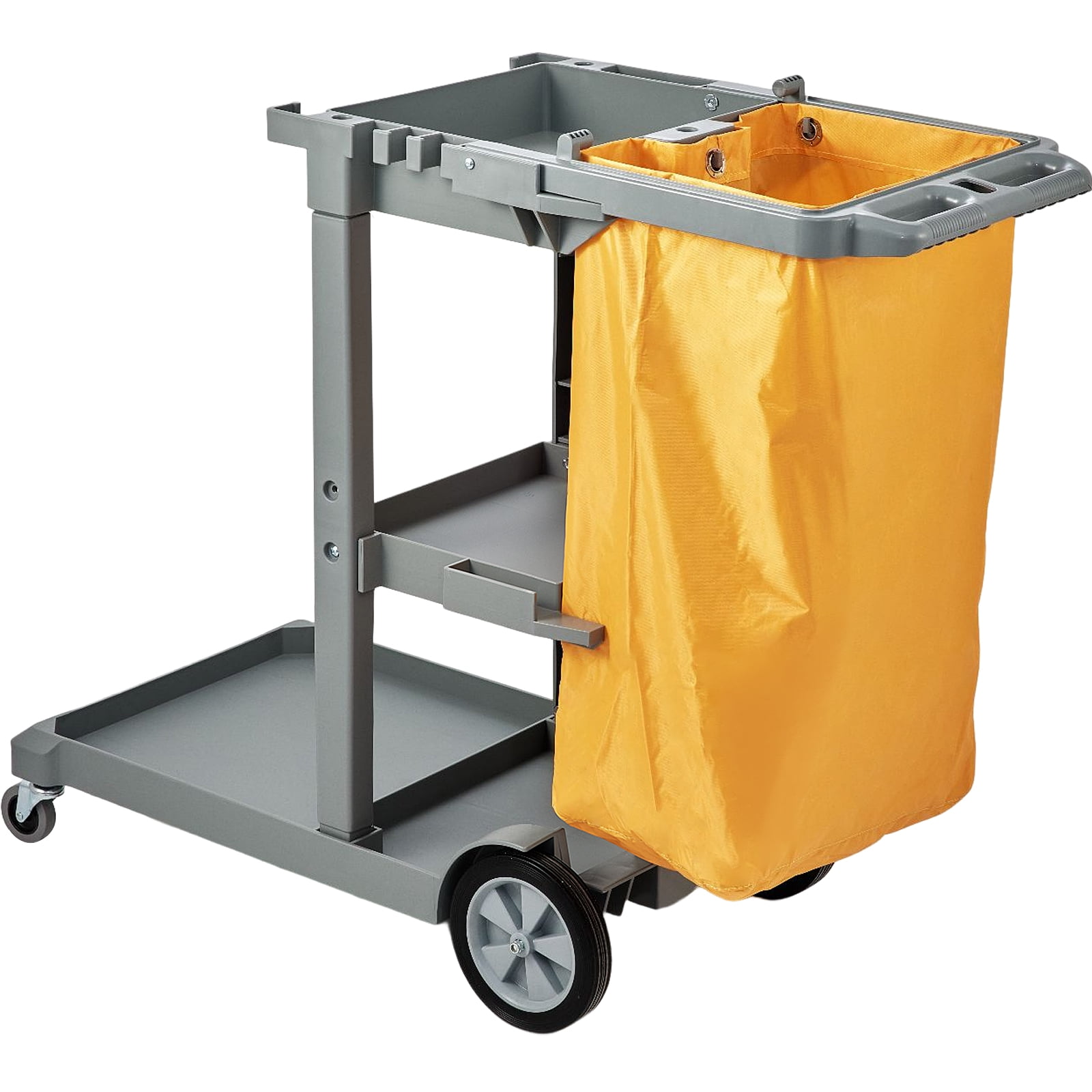 KFFKFF Maintenance Trolley, Triple-Tier Industrial Cleaning Trolley ...
