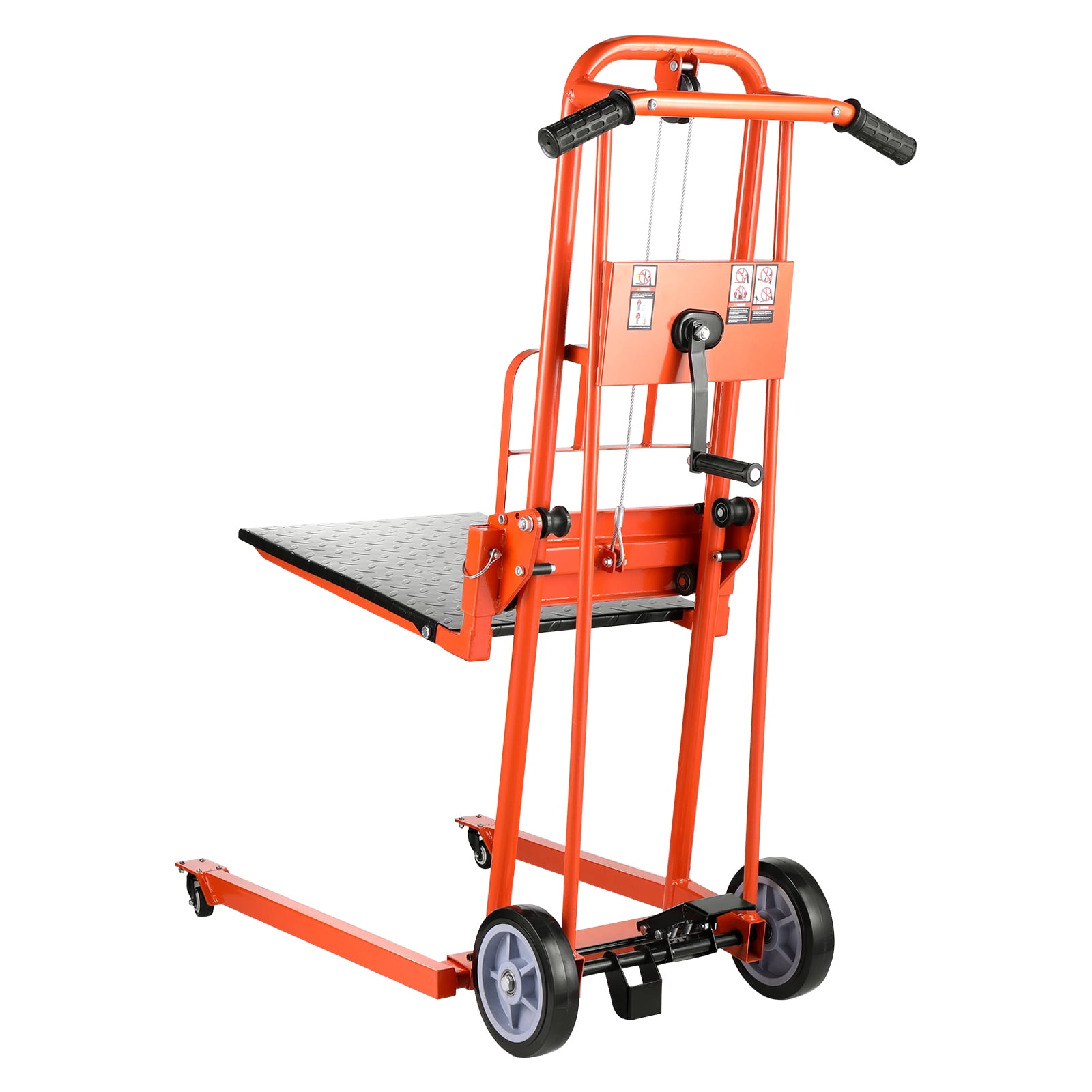 KFFKFF Manual Lift Stacker, Pallet Dolly with 330lbs Load Limit ...