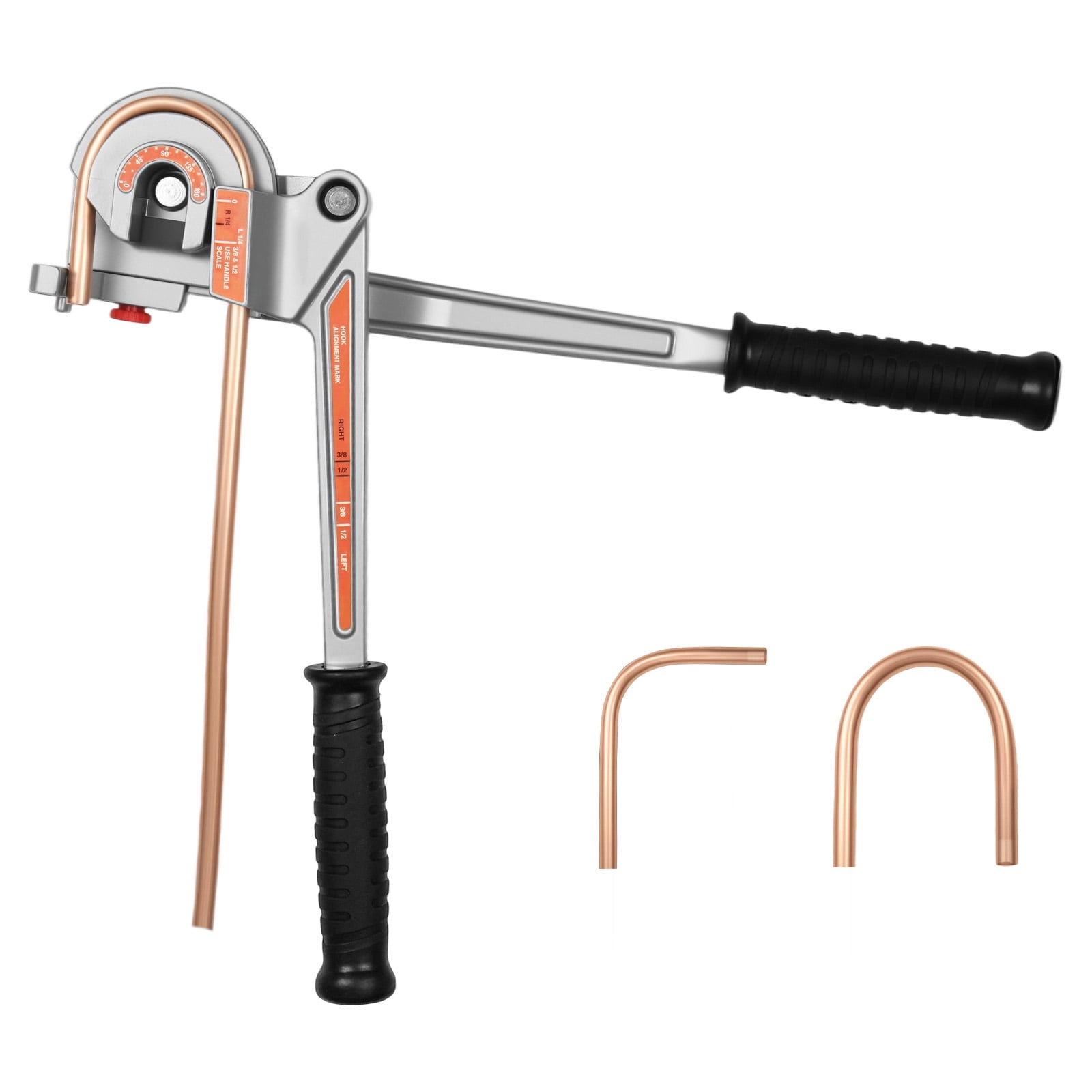 KFFKFF Manual Pipe Tube Bender, 1/4", 3/8", 1/2" OD, 3-in-1 Tool for ...