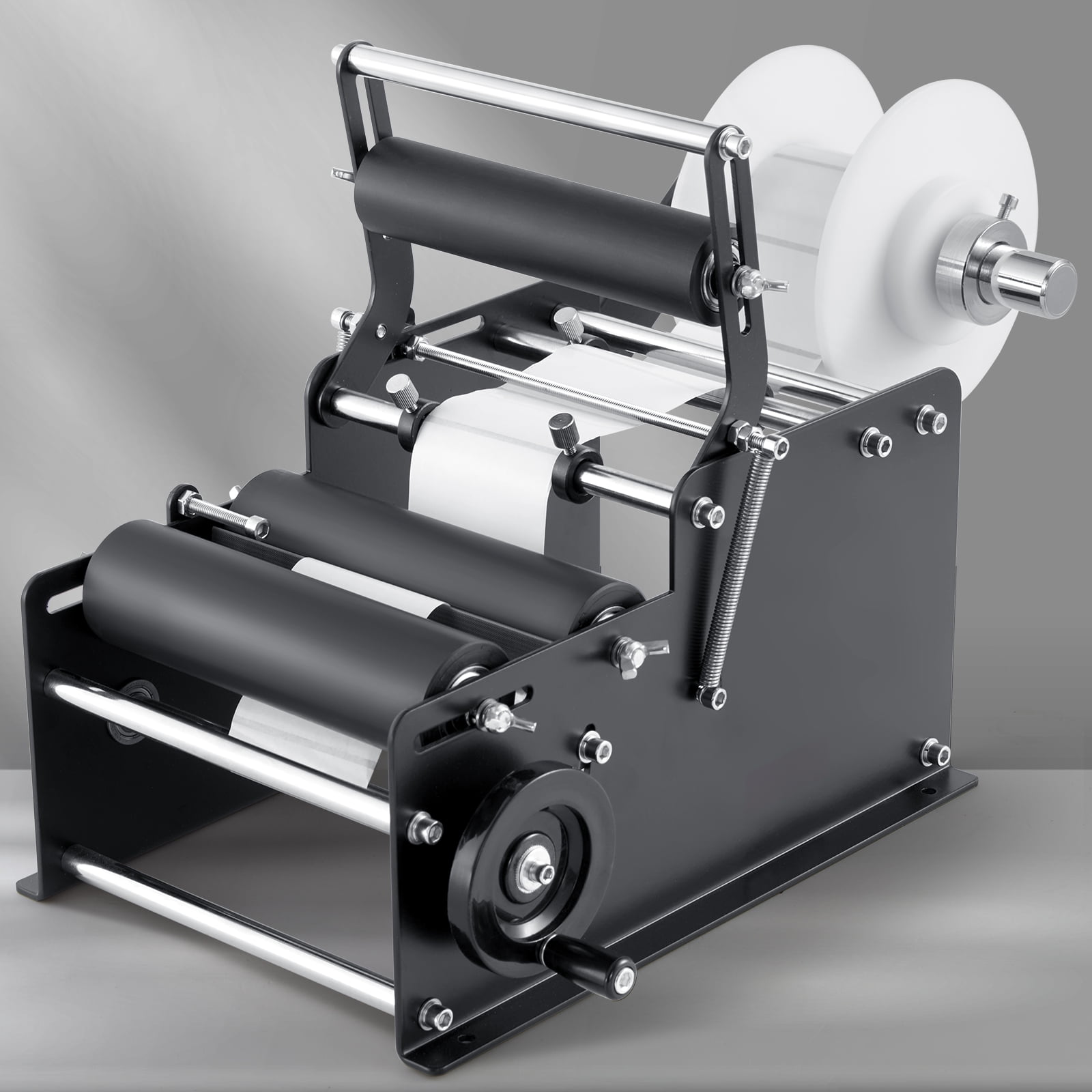 KFFKFF Manual Round Bottle Labeling Machine Label Applicator 15-20 ...