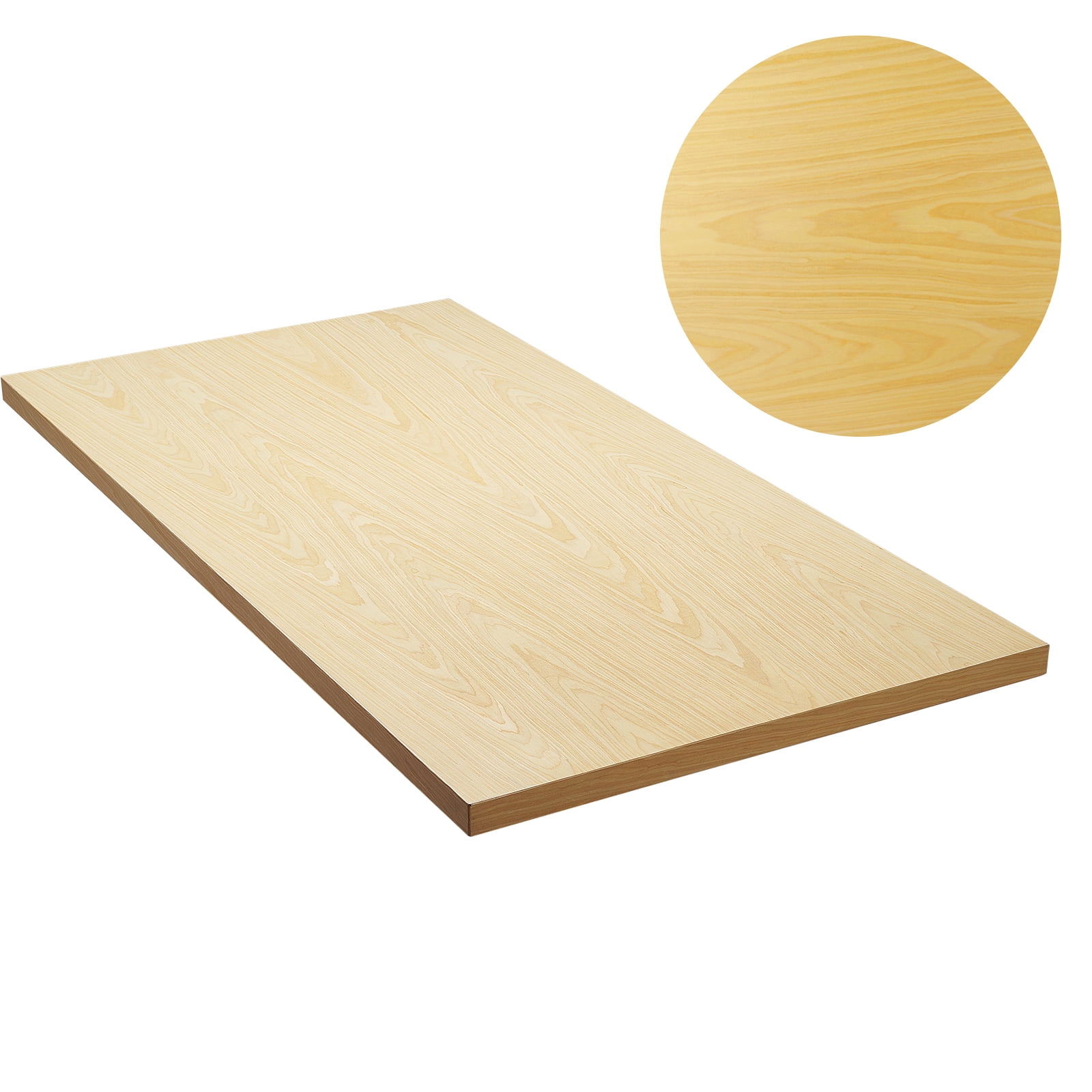 KFFKFF Maple Wood Desk Surface 29.5 x 23.6 Supports 330 lb Water ...