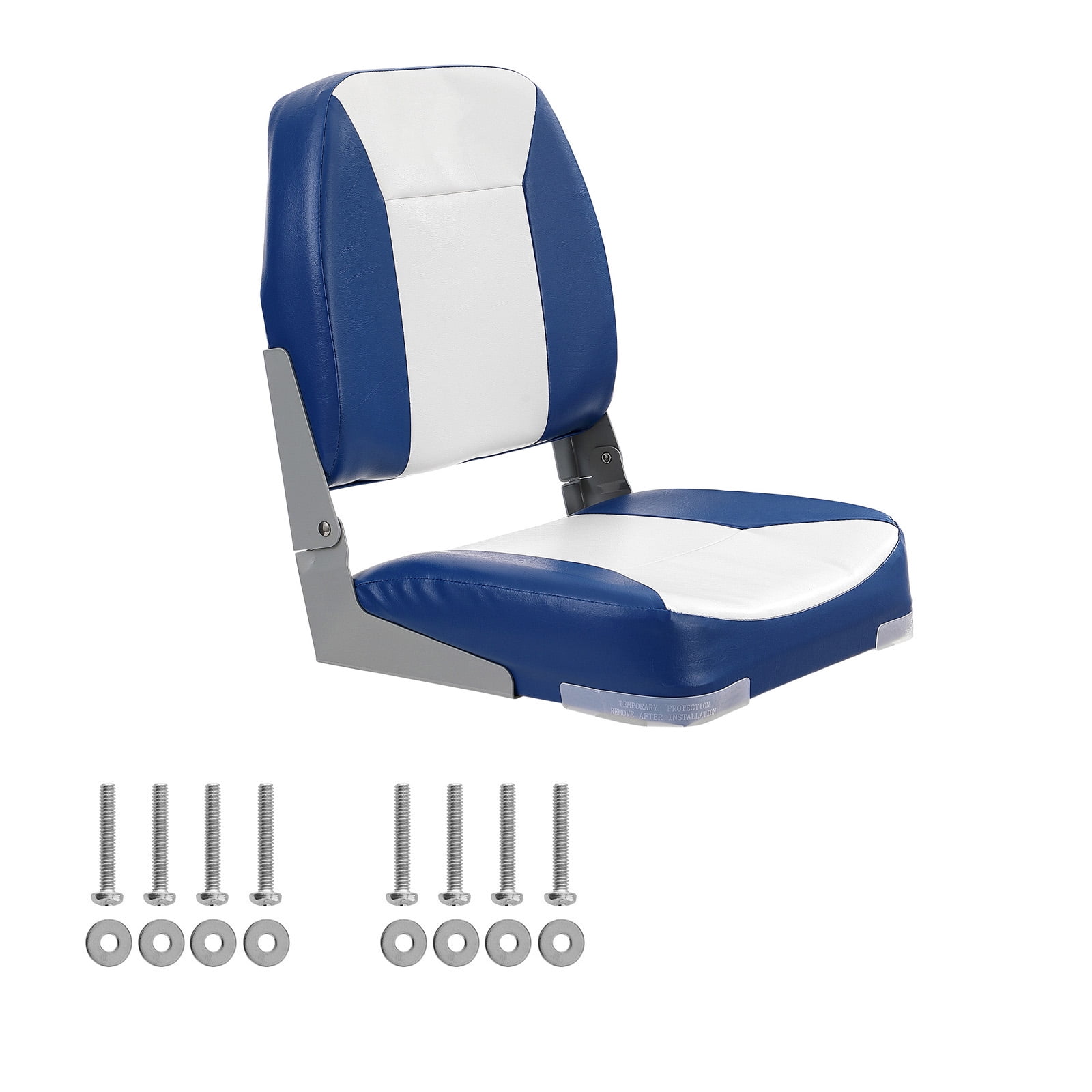 KFFKFF Marine Chair, 18.9" Compact Rear Boat Seating, Collapsible ...
