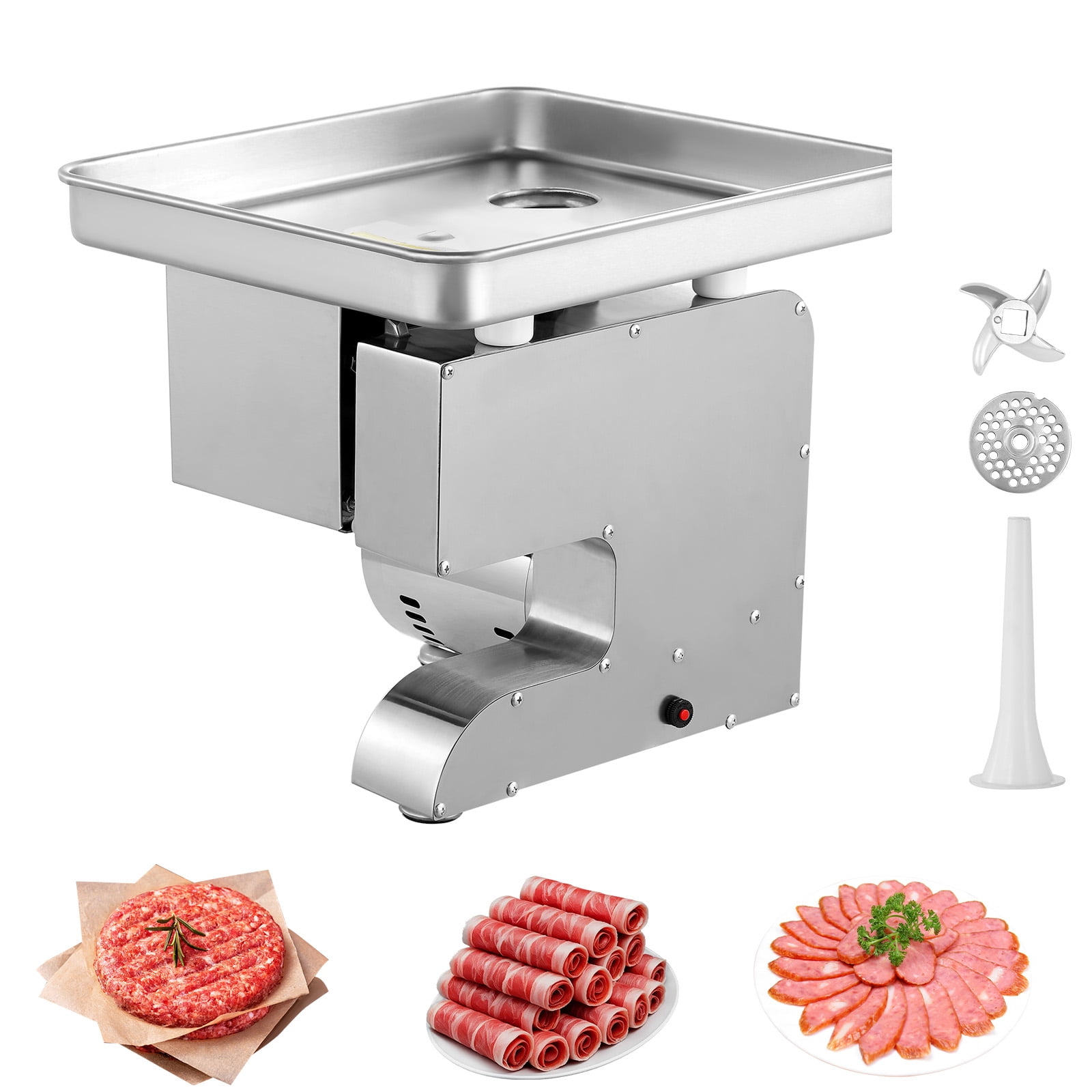 KFFKFF Meat Processor, 11 Lbs/Min Electric Meat Cutter, Slicer, Sausage ...