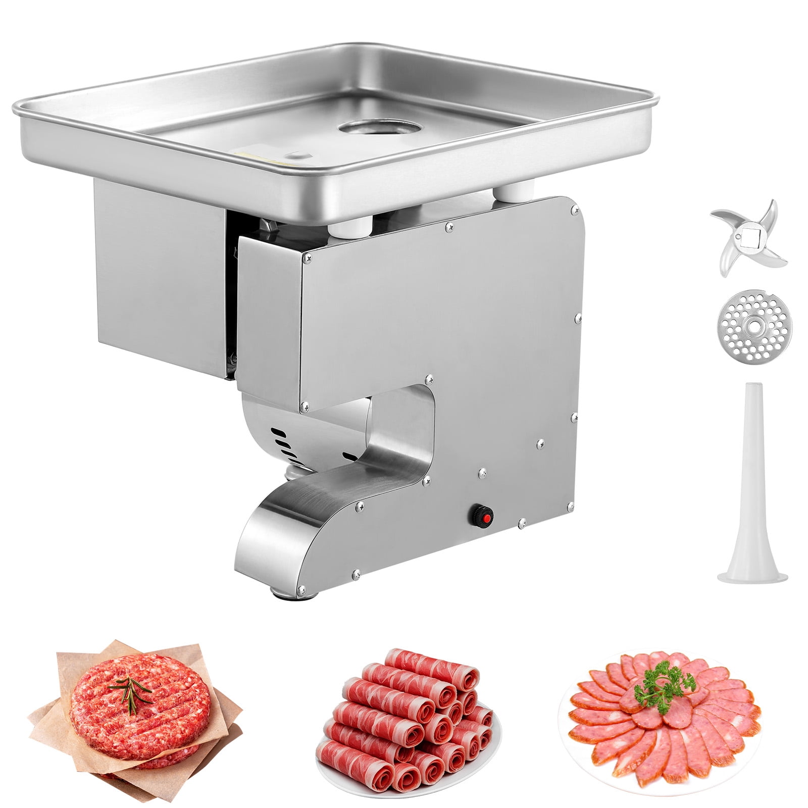 KFFKFF Meat Processor, 11 Lbs/Min Electric Meat Cutter, Slicer, Sausage ...