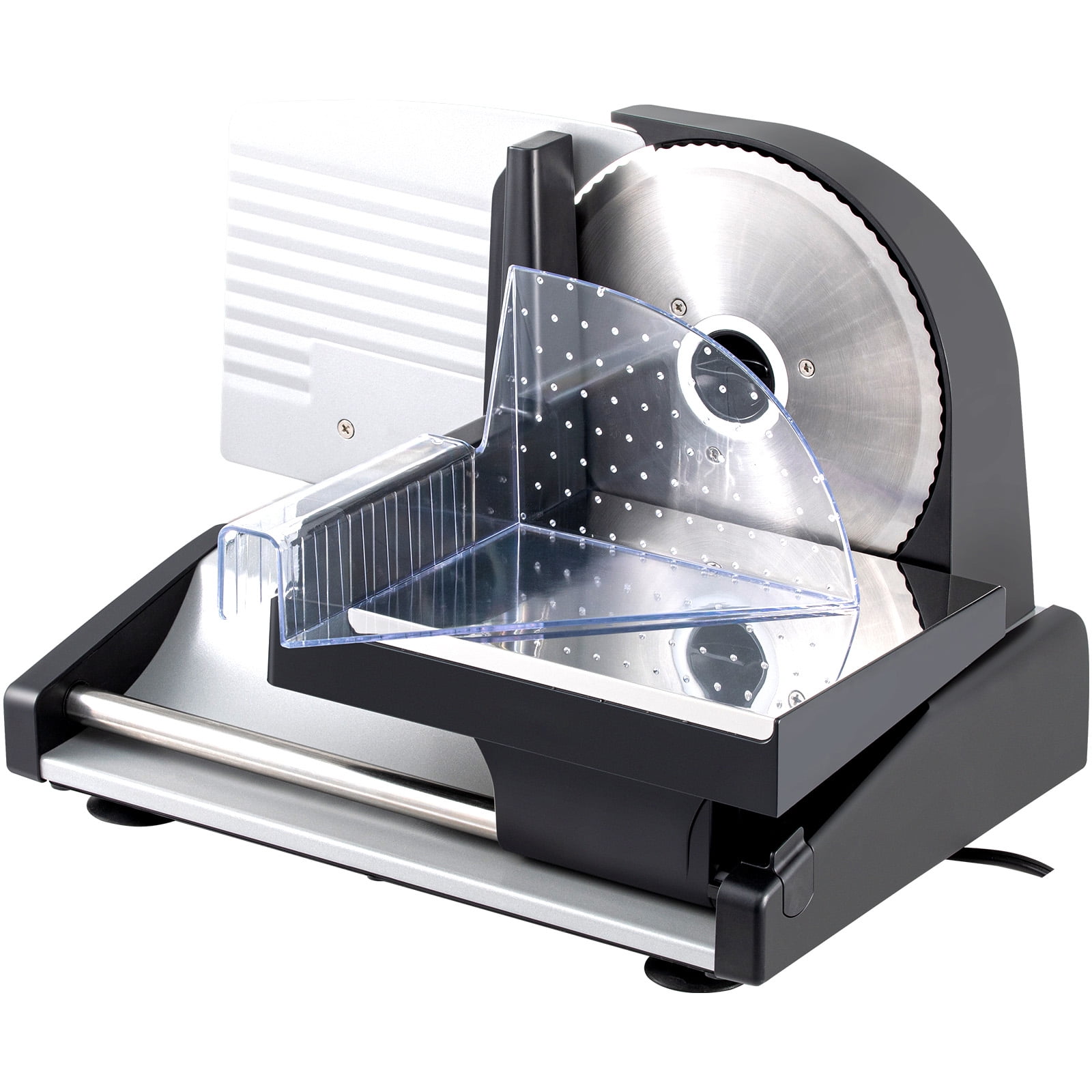 KFFKFF Meat Slicer, 200W Electric Deli Slicer with Two 7.5 Inch ...