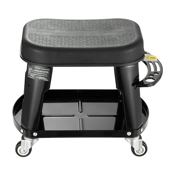 KFFKFF Mechanic's Chair, Supports up to 300 lbs, Mobile Garage Seating ...