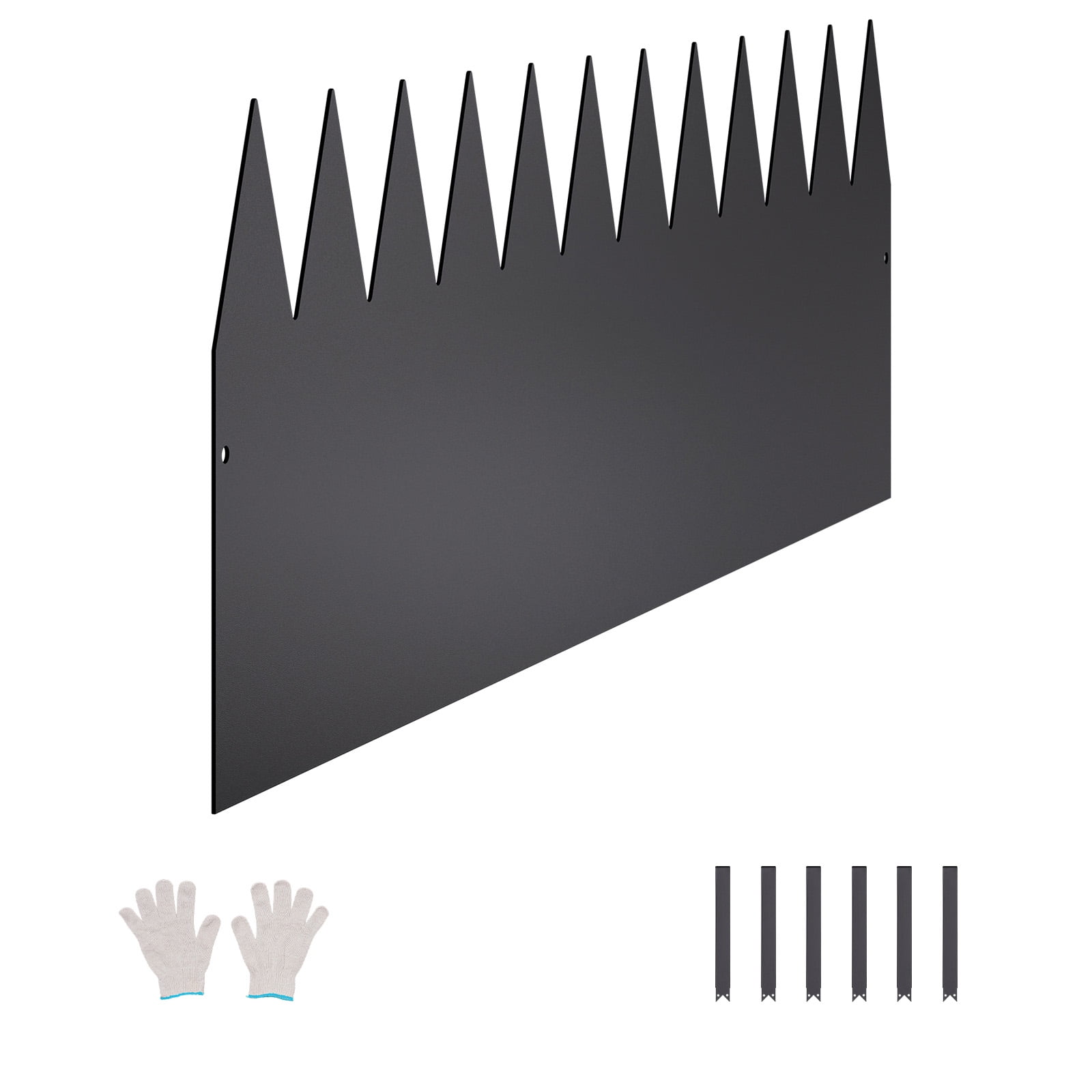 KFFKFF Metal Garden Border, 4 Sets 40 x 12 inches Resilient Steel ...