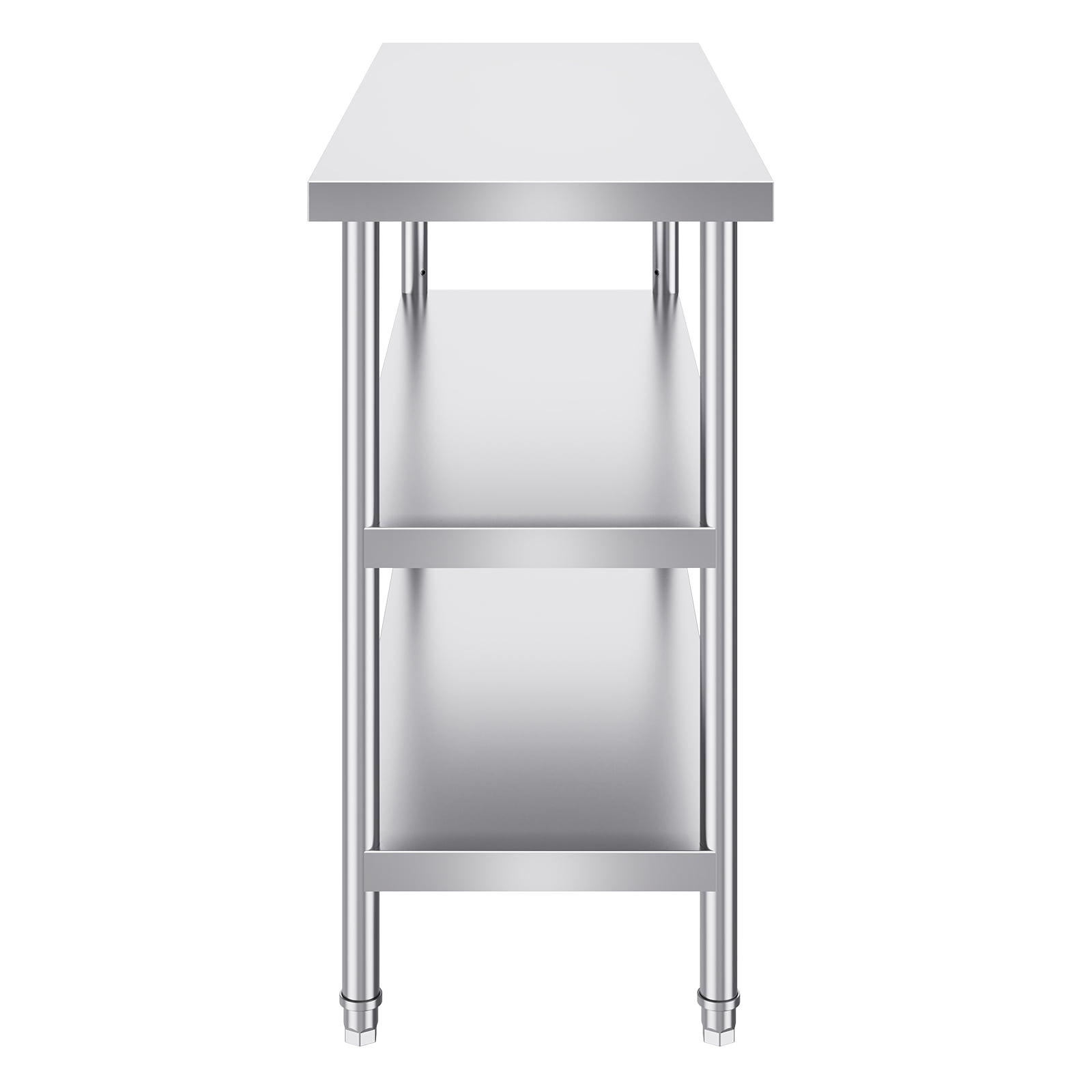 KFFKFF Metal Kitchen Workstation, 18 x 48 x 34 Inch, Stainless Steel ...