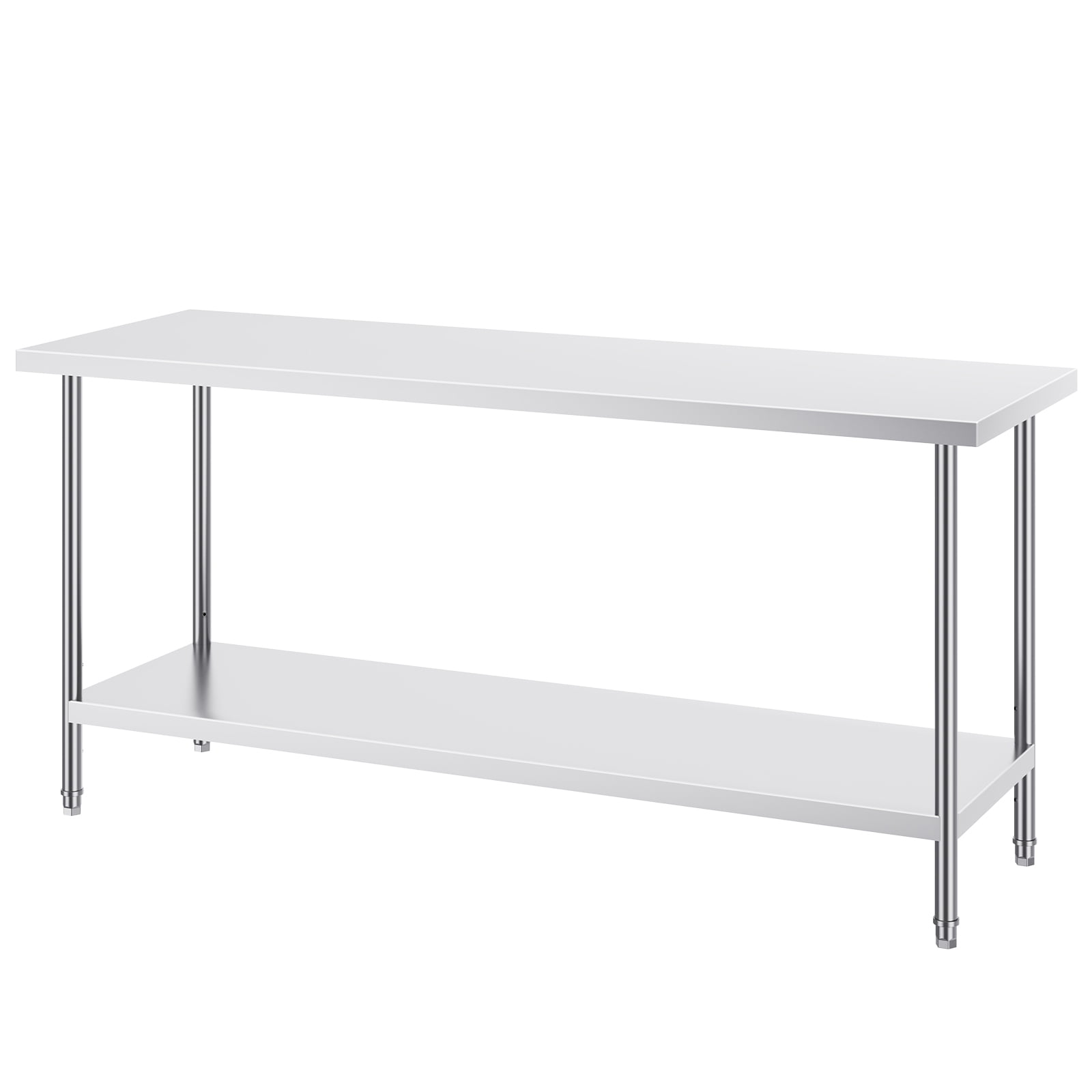 KFFKFF Metal Preparation Table, Dimensions 24 x 72 x 34 Inches ...
