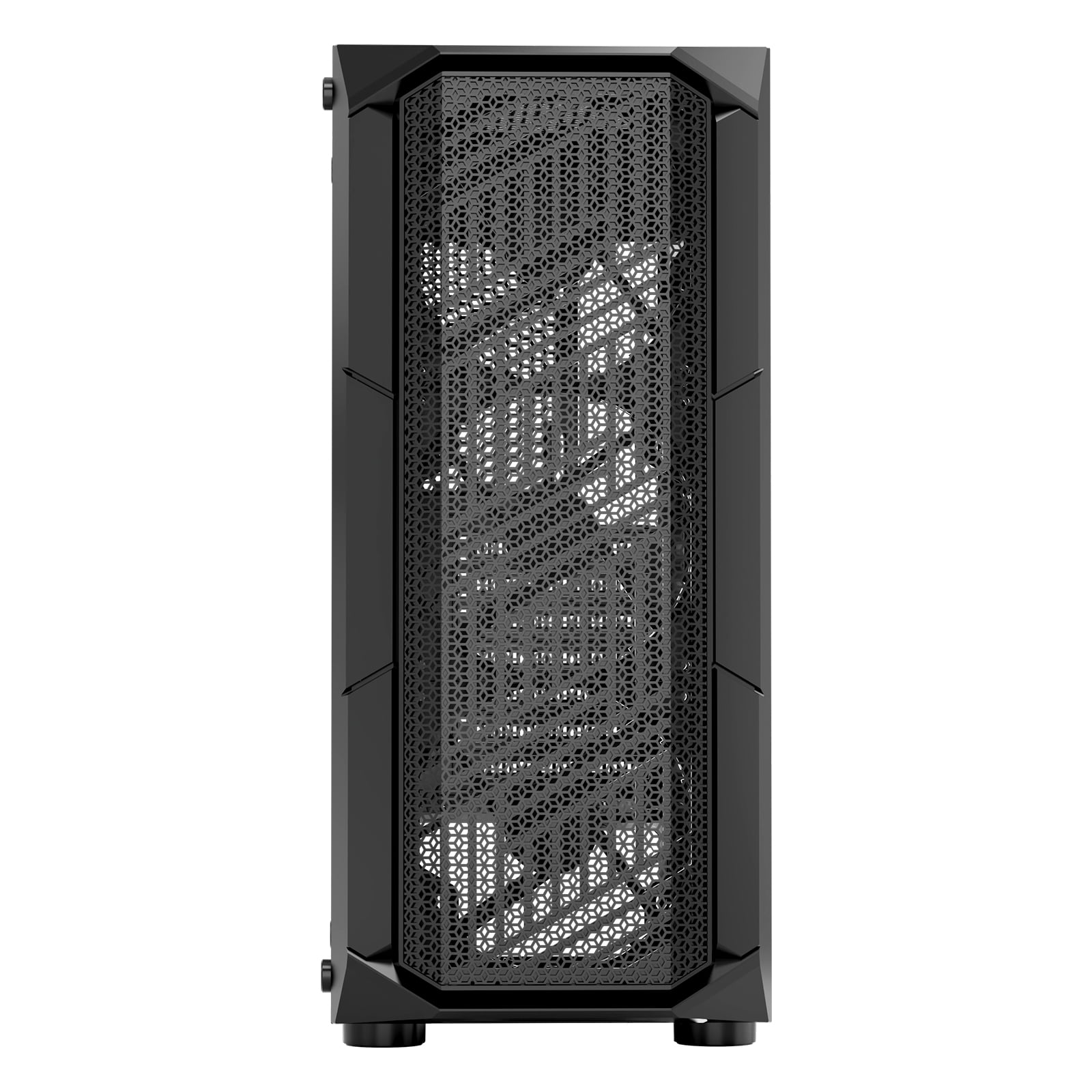 KFFKFF Mid-Tower PC Gaming Case, Computer Case with Tempered Glass ...