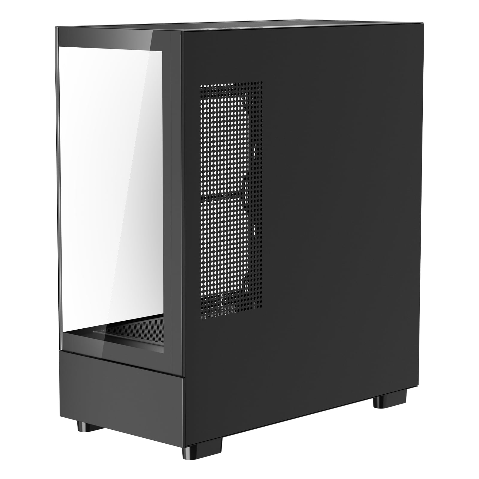 KFFKFF Mid-Tower PC Gaming Case, High-Airflow Design with Tempered ...
