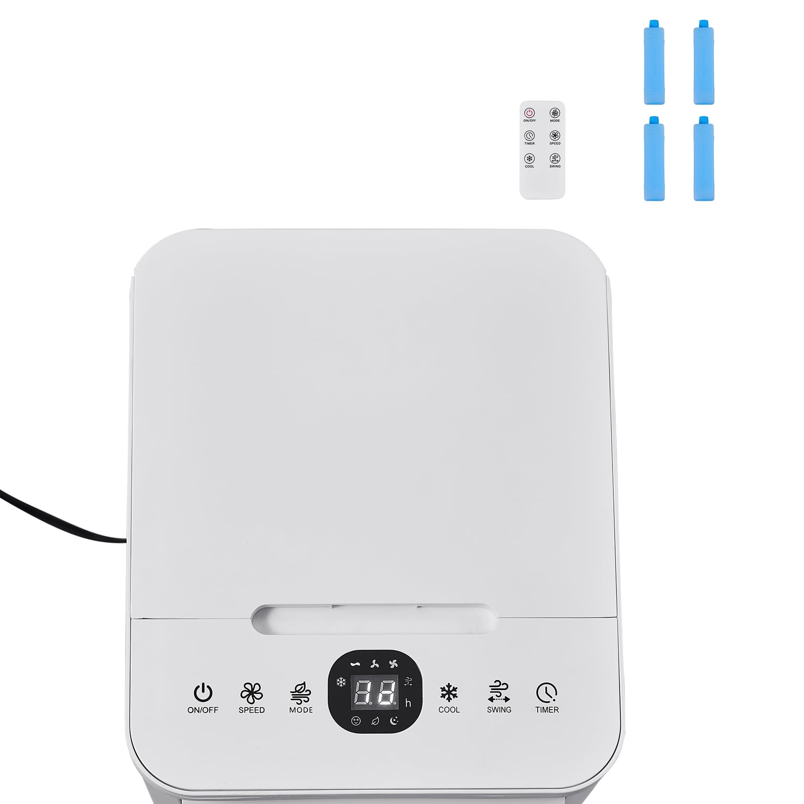 KFFKFF Mobile Air Cooling Unit, 9L 550 CFM Marsh Chiller AC with 12H ...