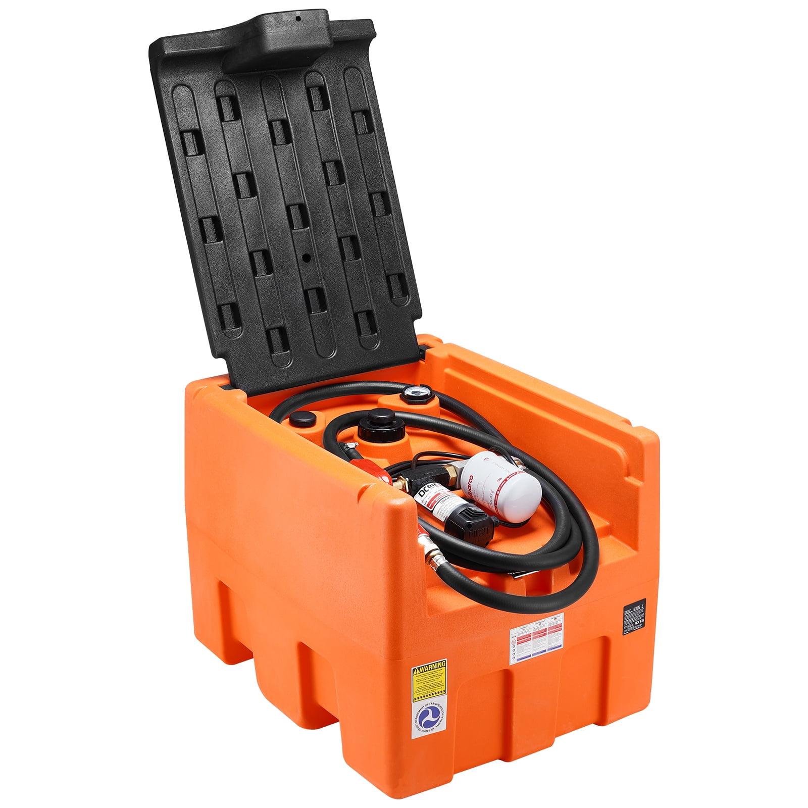 KFFKFF Mobile Diesel Container, 48 Gal Capacity, 10.6GPM Pump Speed ...