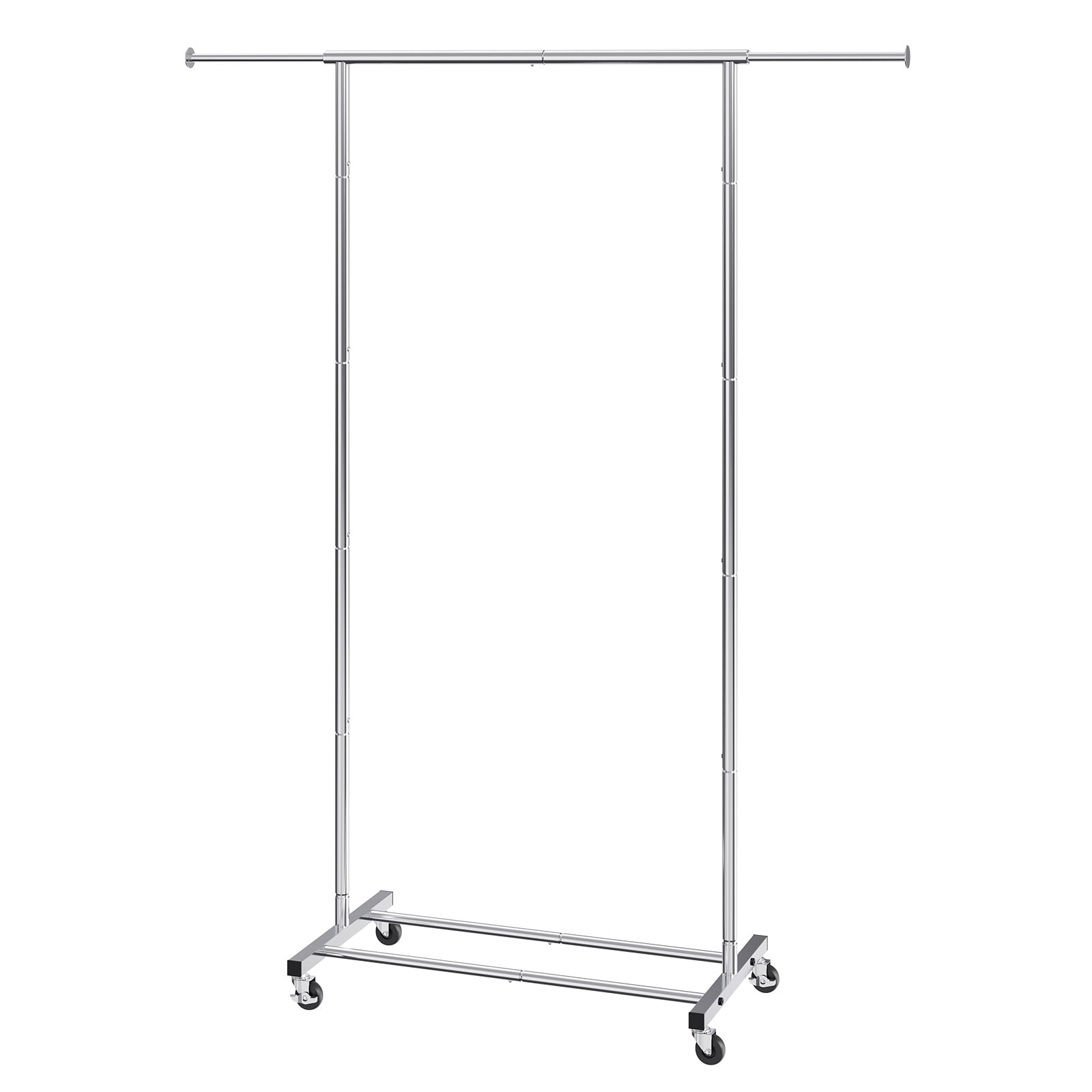 KFFKFF Mobile Garment Rack, Durable Apparel Rack with Wheel Locks ...