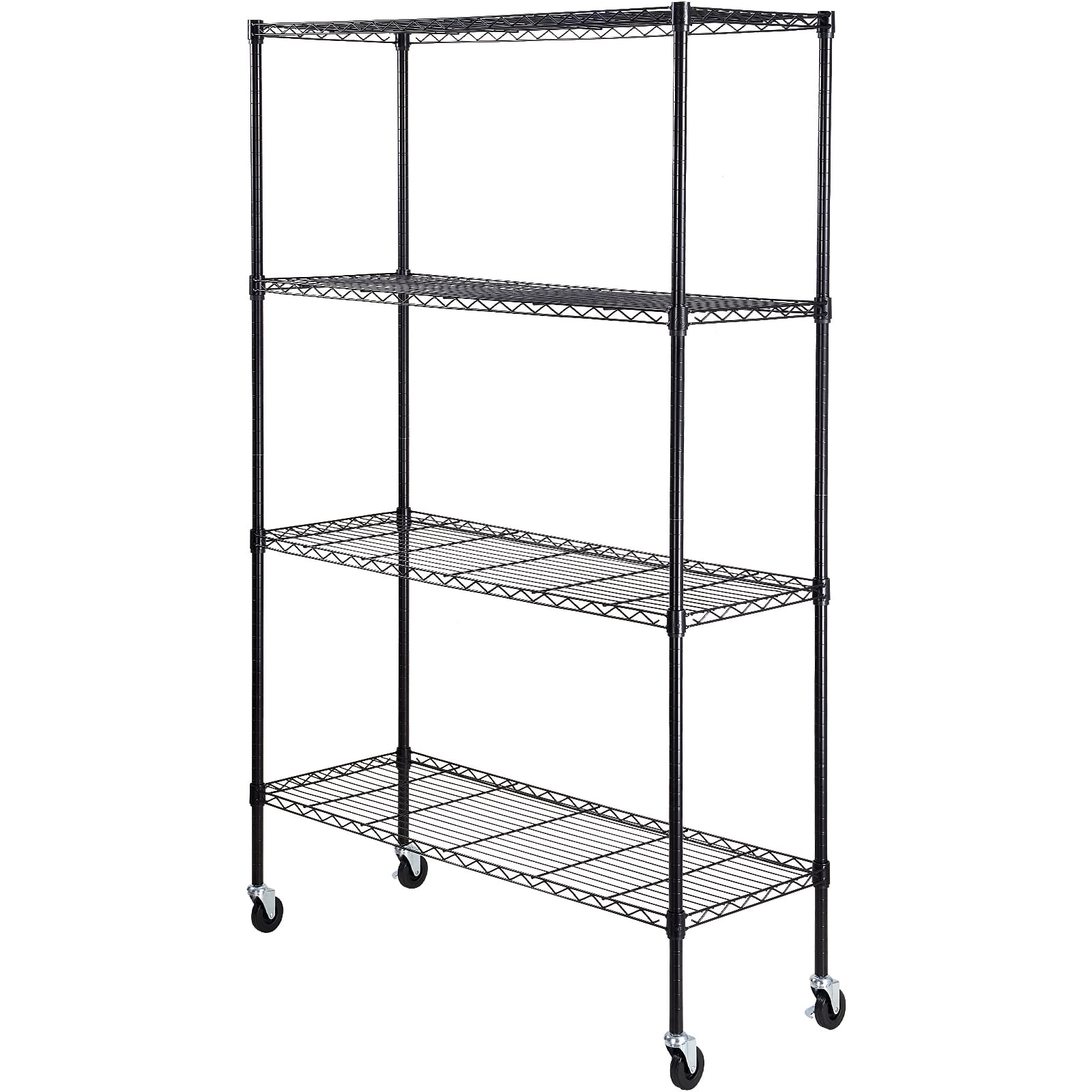 KFFKFF Mobile Storage Unit, 4-Level Adjustable, Supports 700 lbs ...