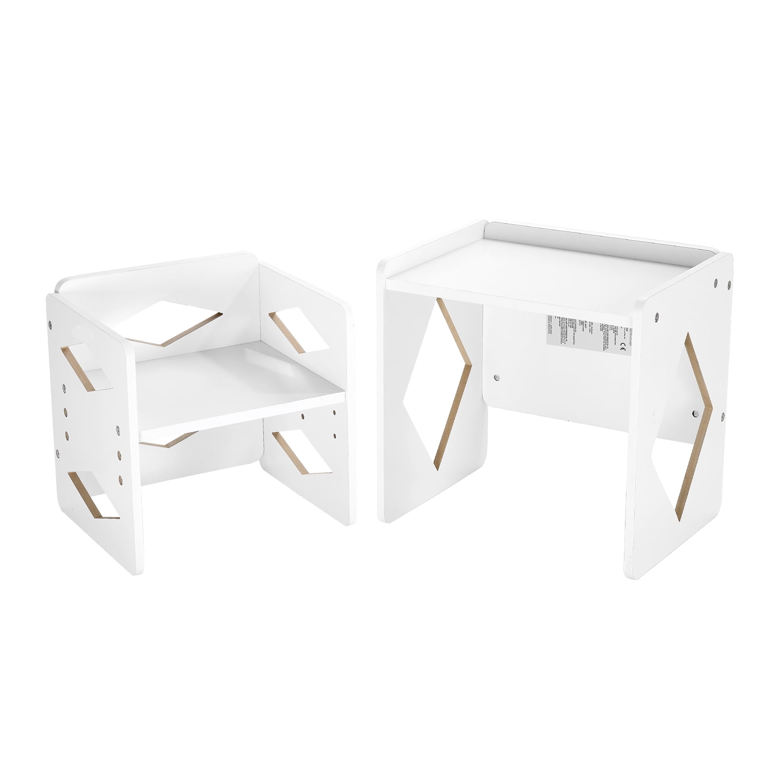 KFFKFF Montessori Transition Table and Chair Set, Wood-crafted Toddler ...