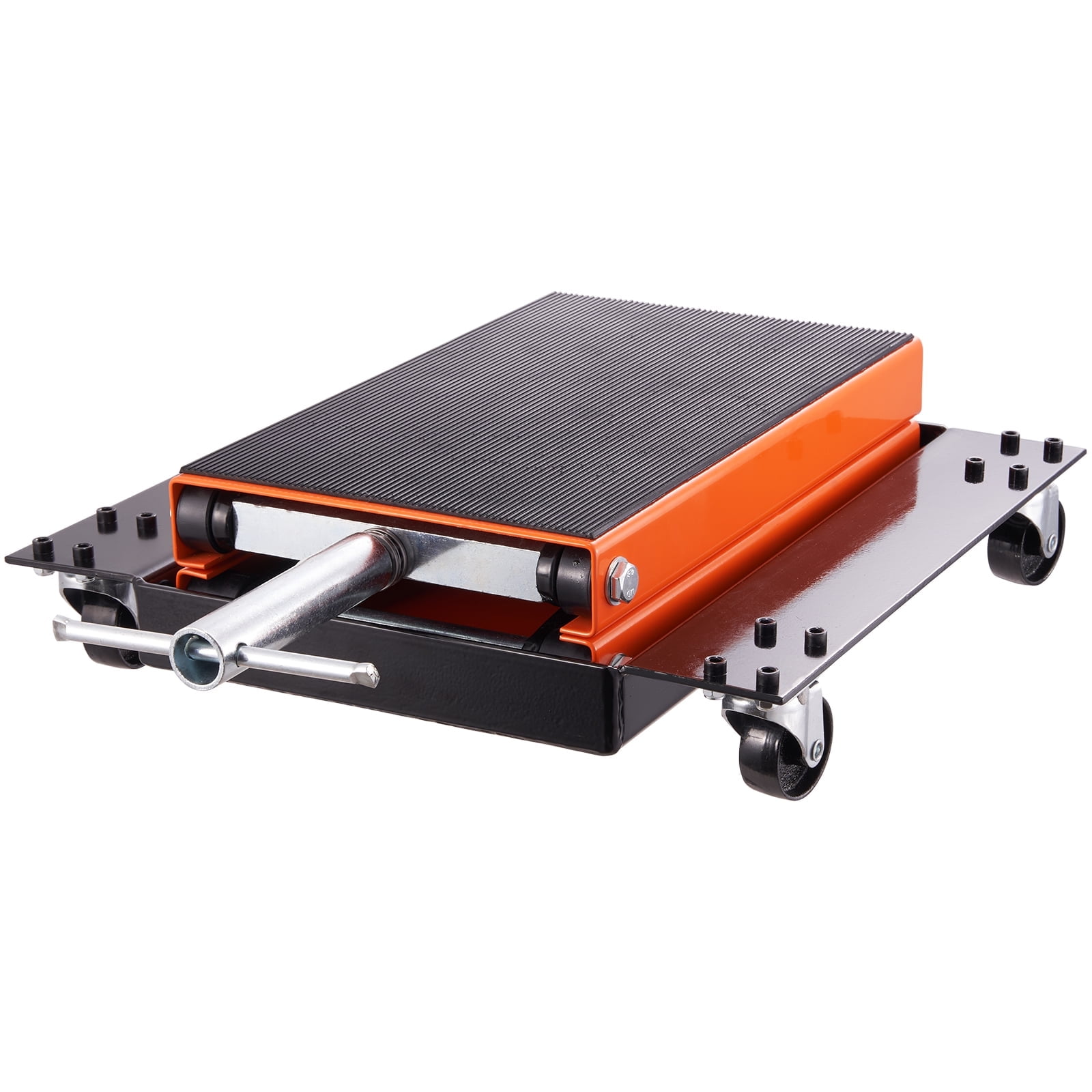 KFFKFF Motorcycle Lift ATV Scissor Jack Dolly 1100 lbs Wide Deck & Hand ...