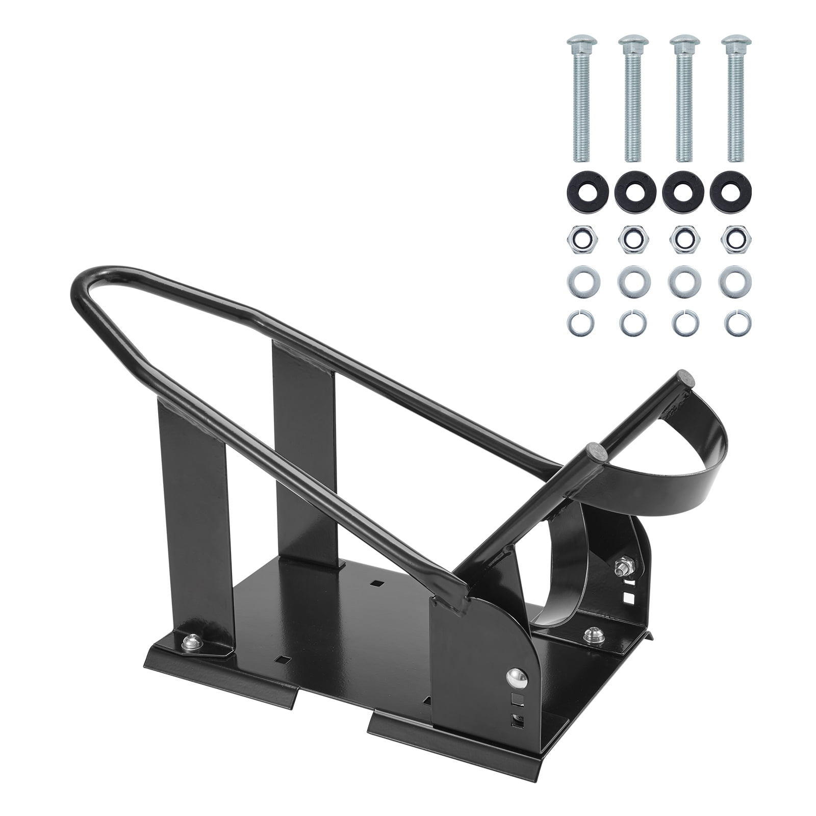 KFFKFF Motorcycle Removable Wheel Tire Chock Nest Cradle Adjustable ...