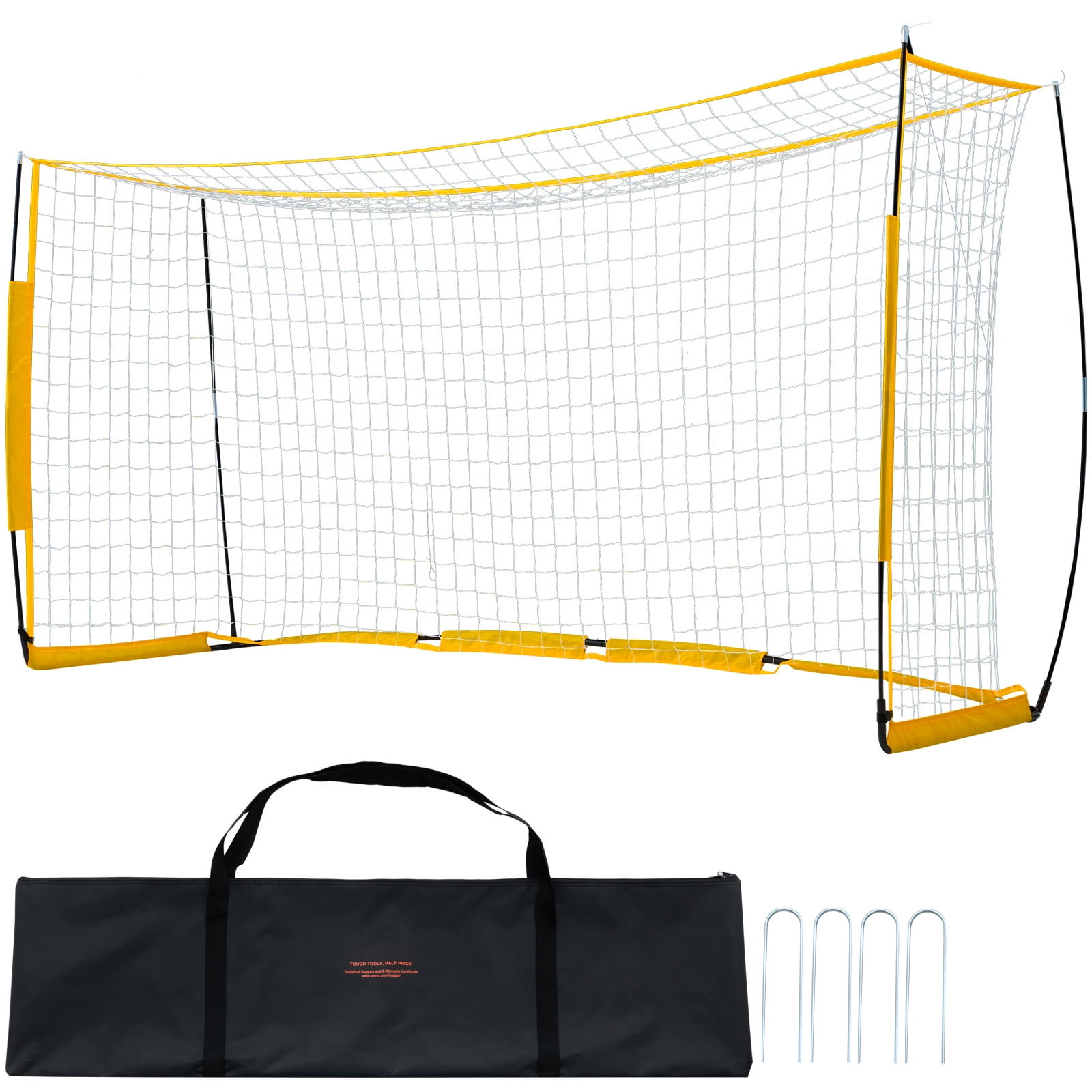 KFFKFF Movable Football Goal, 12x6 ft for Youth & Adults Garden Soccer ...