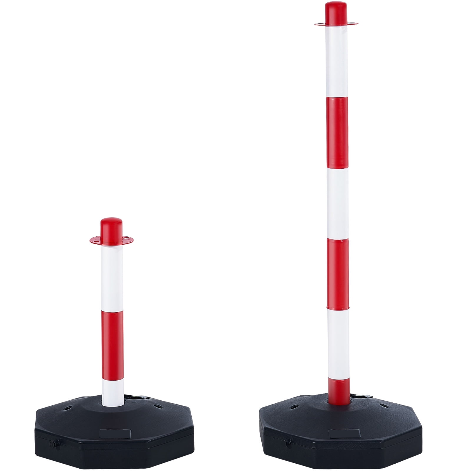 KFFKFF Movable Traffic Control Posts, Set of 2, Safety Barrier with ...