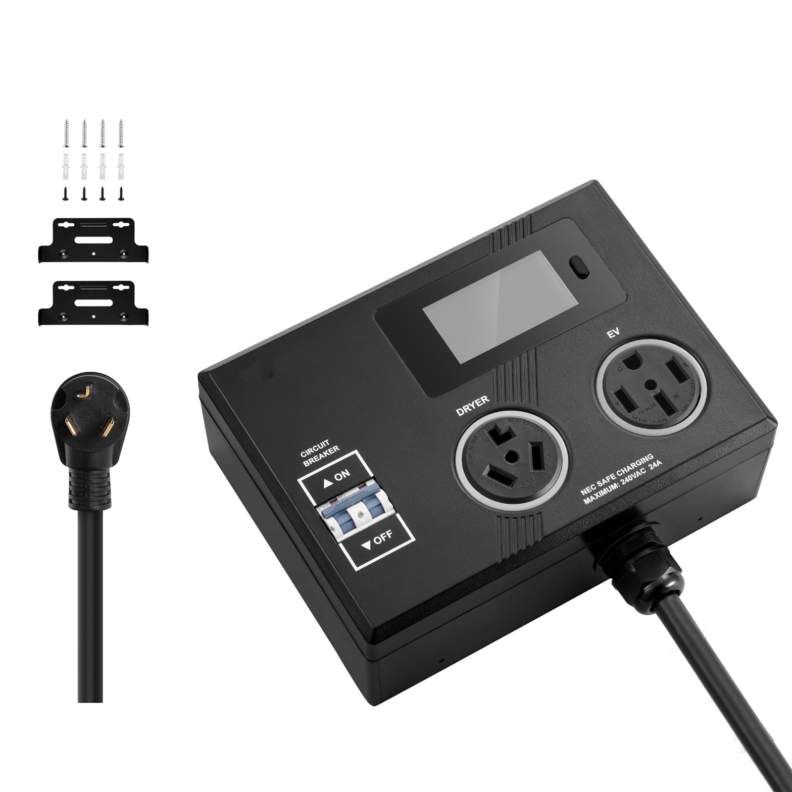 KFFKFF NEMA Distributor for Dryer and EV, Tri-Color LED Display, 240V ...