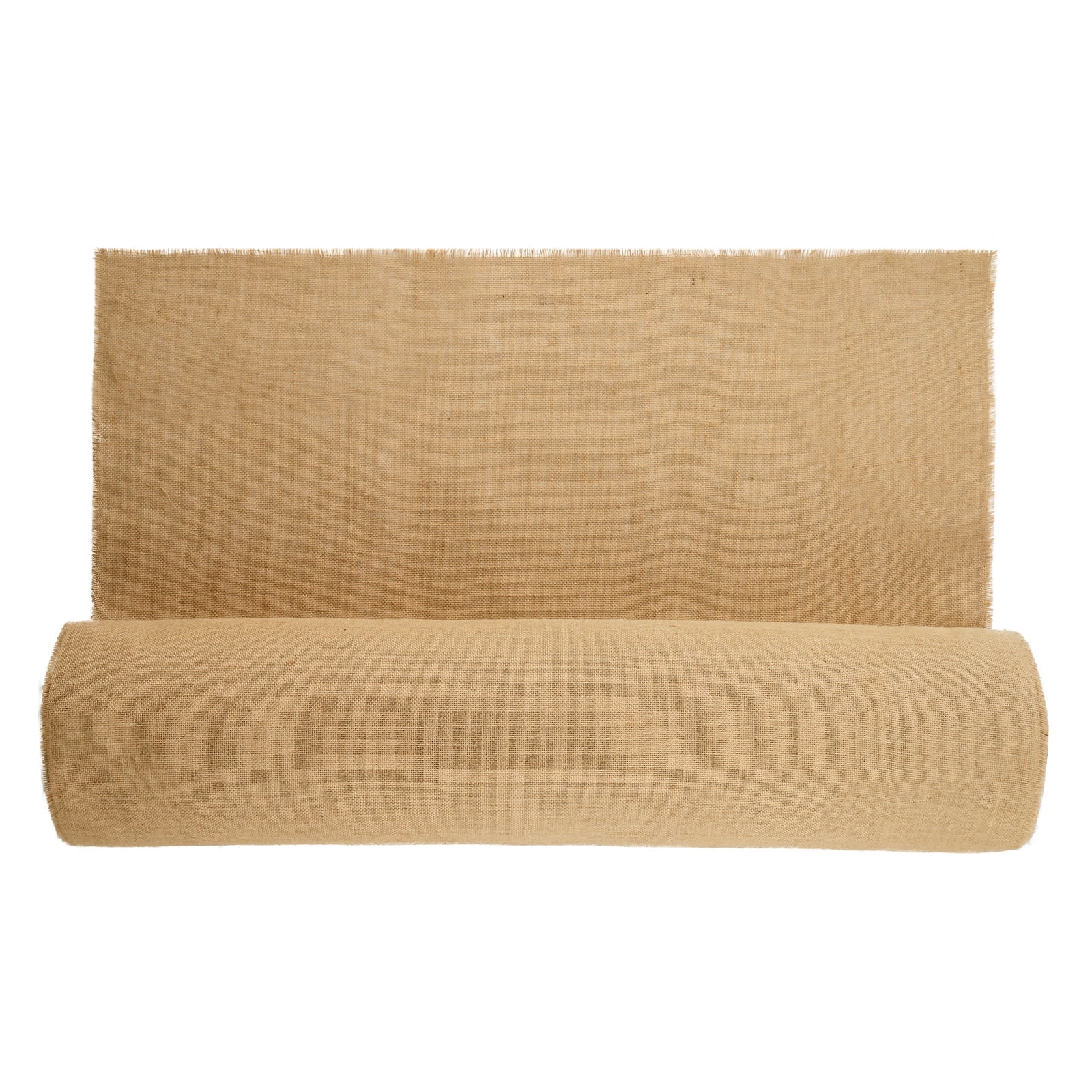 KFFKFF Natural Jute Burlap Roll, 40” x 150 ft & 50 x 50 High Density ...
