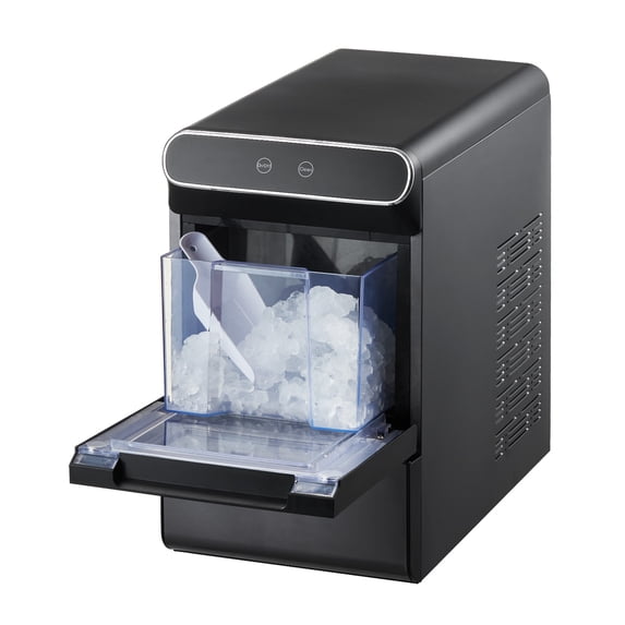 SKYSHALO Nugget Ice Maker, Portable, Countertop Cube Maker, 37lbs/24H ...