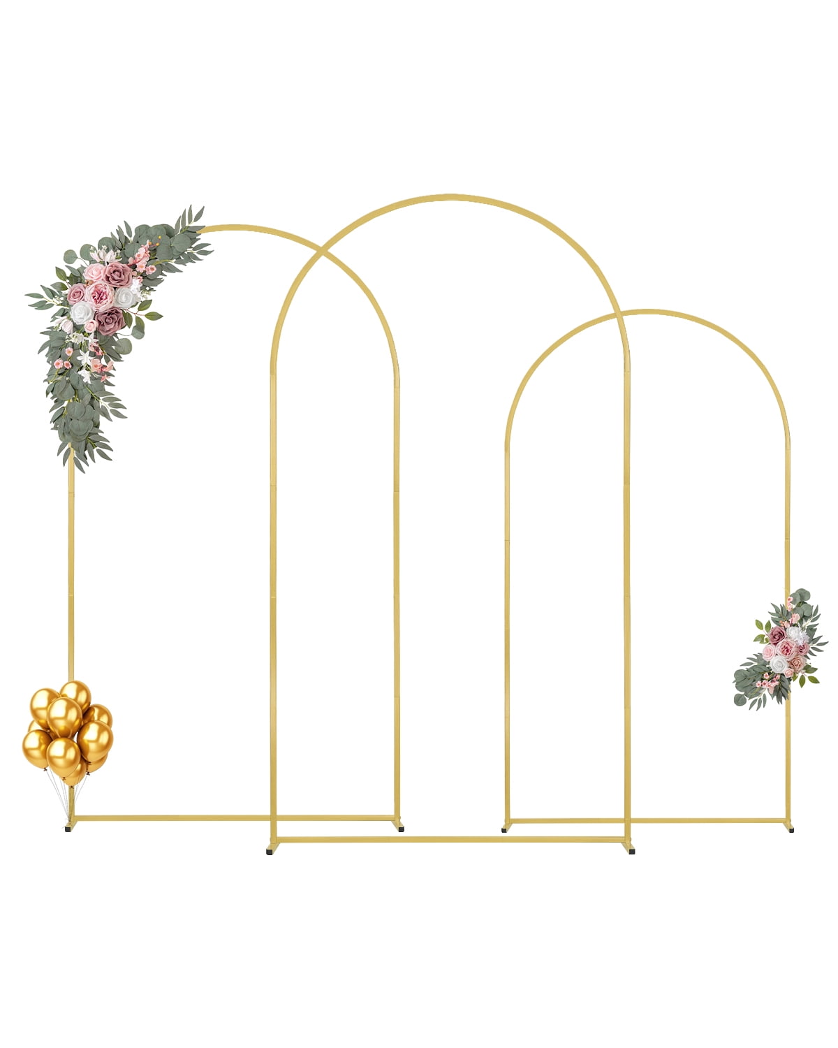 KFFKFF Nuptial Canopy Frame, Trio Pack, Robust Metallic Structure with ...