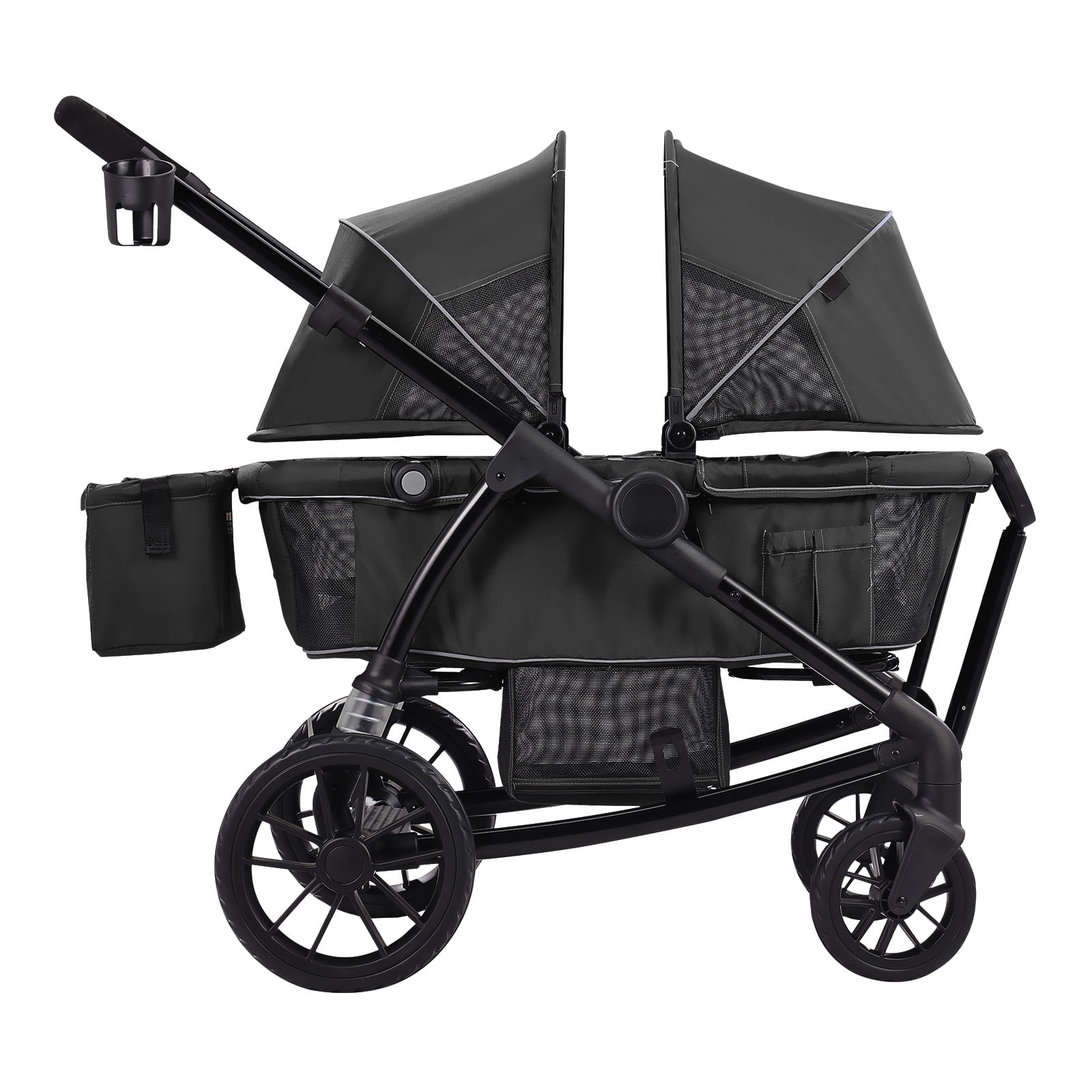 KFFKFF Off-Road Pram Wagon, Dual Seating Foldable Adventure 2-in-1 ...