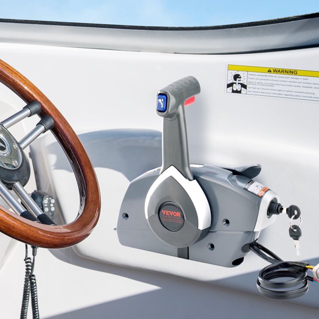 KFFKFF Outboard Box Side-Mounted Throttle Remote Control for Evinrude ...