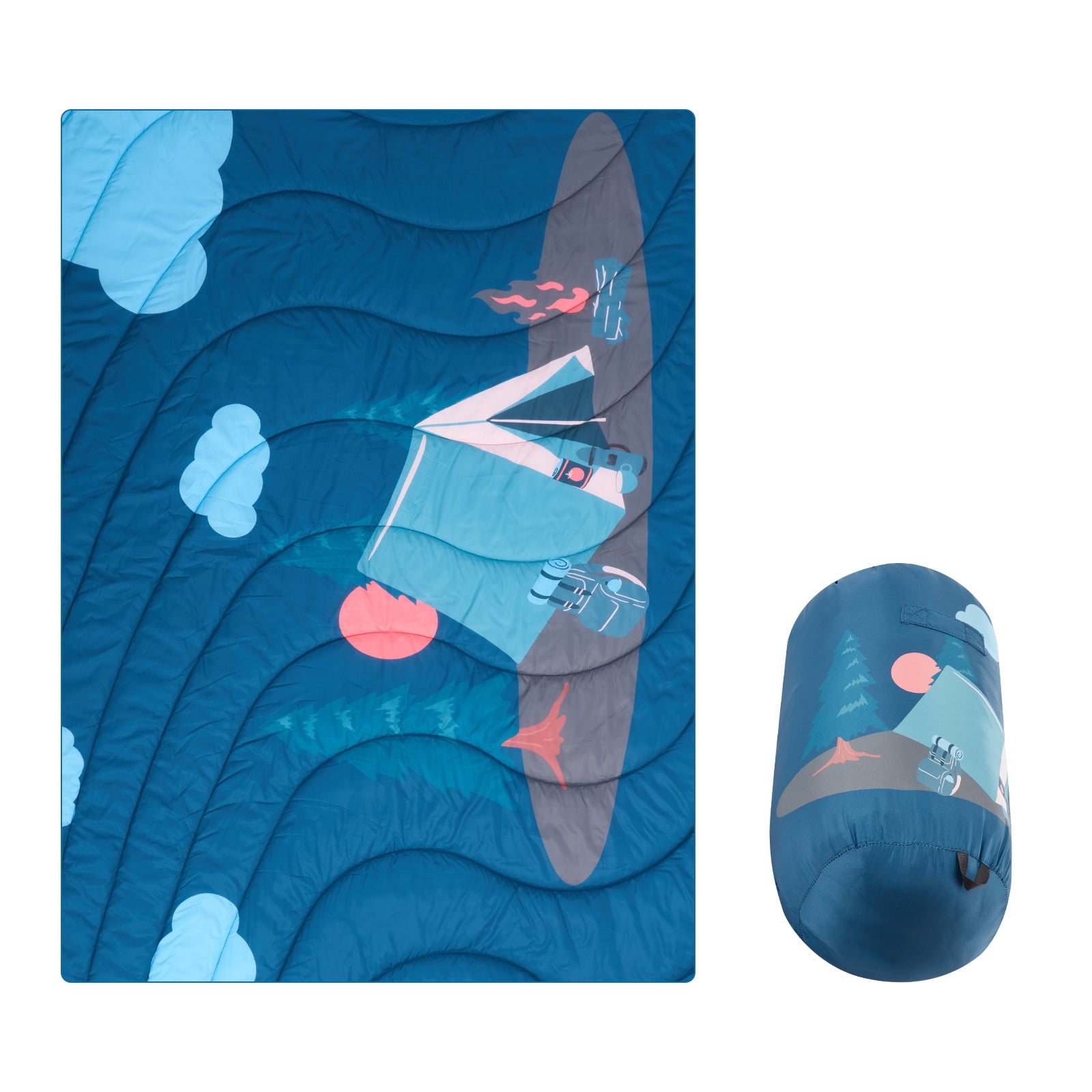 KFFKFF Outdoor Blanket, Sizeable Comfortable Spectator Blanket, Resistant to Water & Wind ...