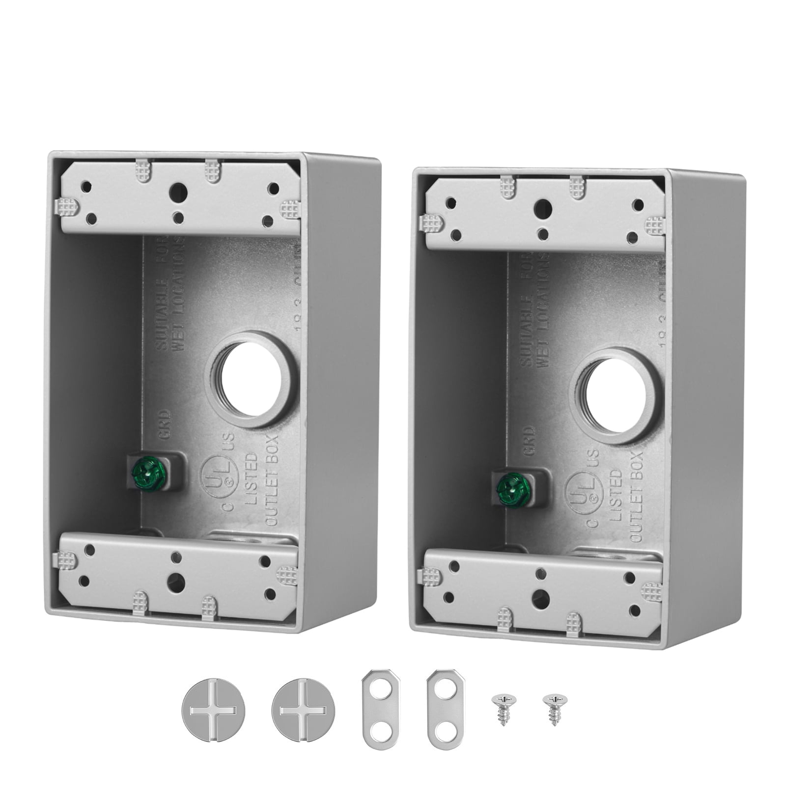 KFFKFF Outdoor Electrical Box, 4.5 x 2.8 x 2 in, Weather-Resistant ...