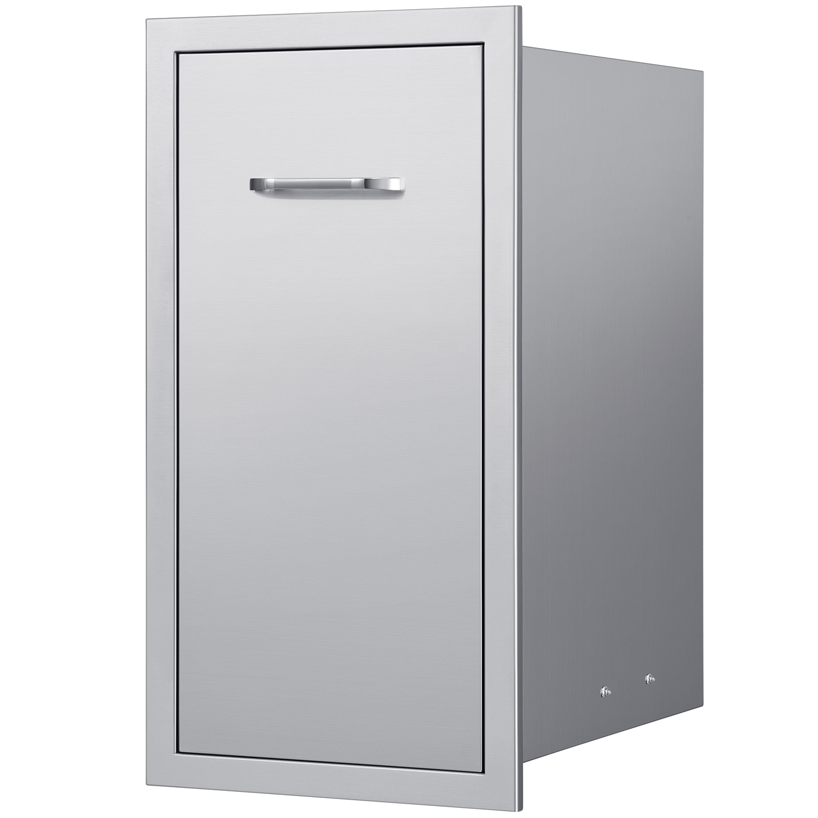 KFFKFF Outdoor Kitchen Trash Drawer, 13.54"W x 19.61"D x 25.79"H ...