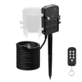 KFFKFF Outdoor Power Stake with 25FT Extension Cord, Weather-Resistant ...