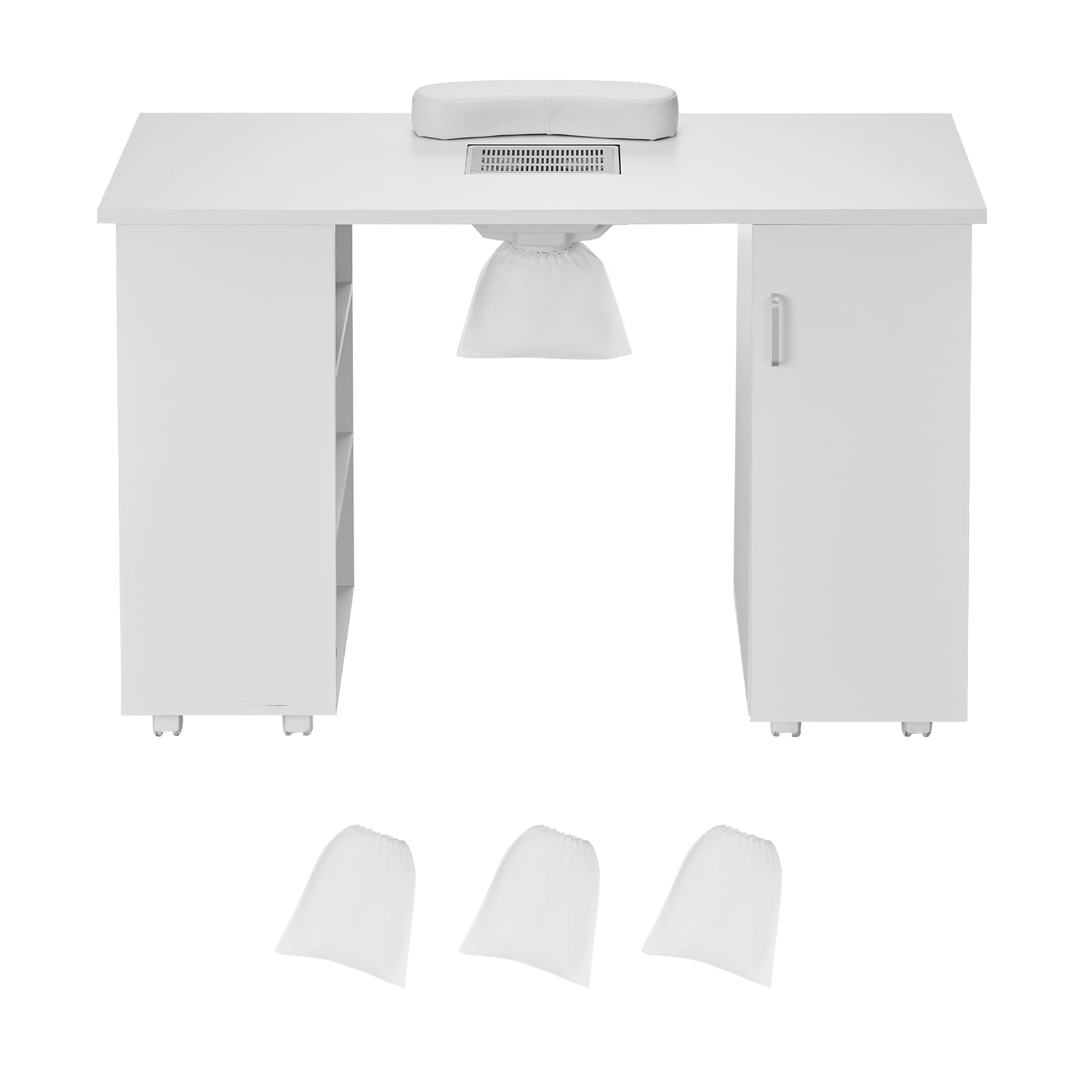 KFFKFF Manicure Table, Nail Care Station with Power-Driven Dust ...