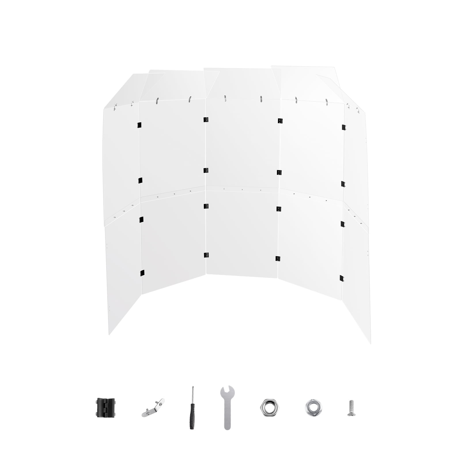 KFFKFF Percussion Enclosure, 5 Segments 2ft x 5ft Movable Plexiglass ...