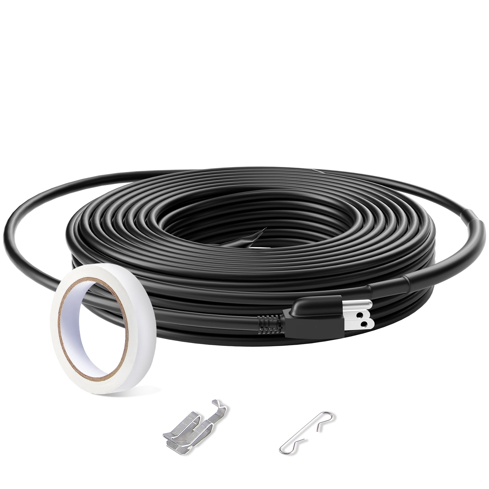 KFFKFF Pipe Warming Cable, 24FT 5W/FT Heating Strip for Pipelines, Roof ...