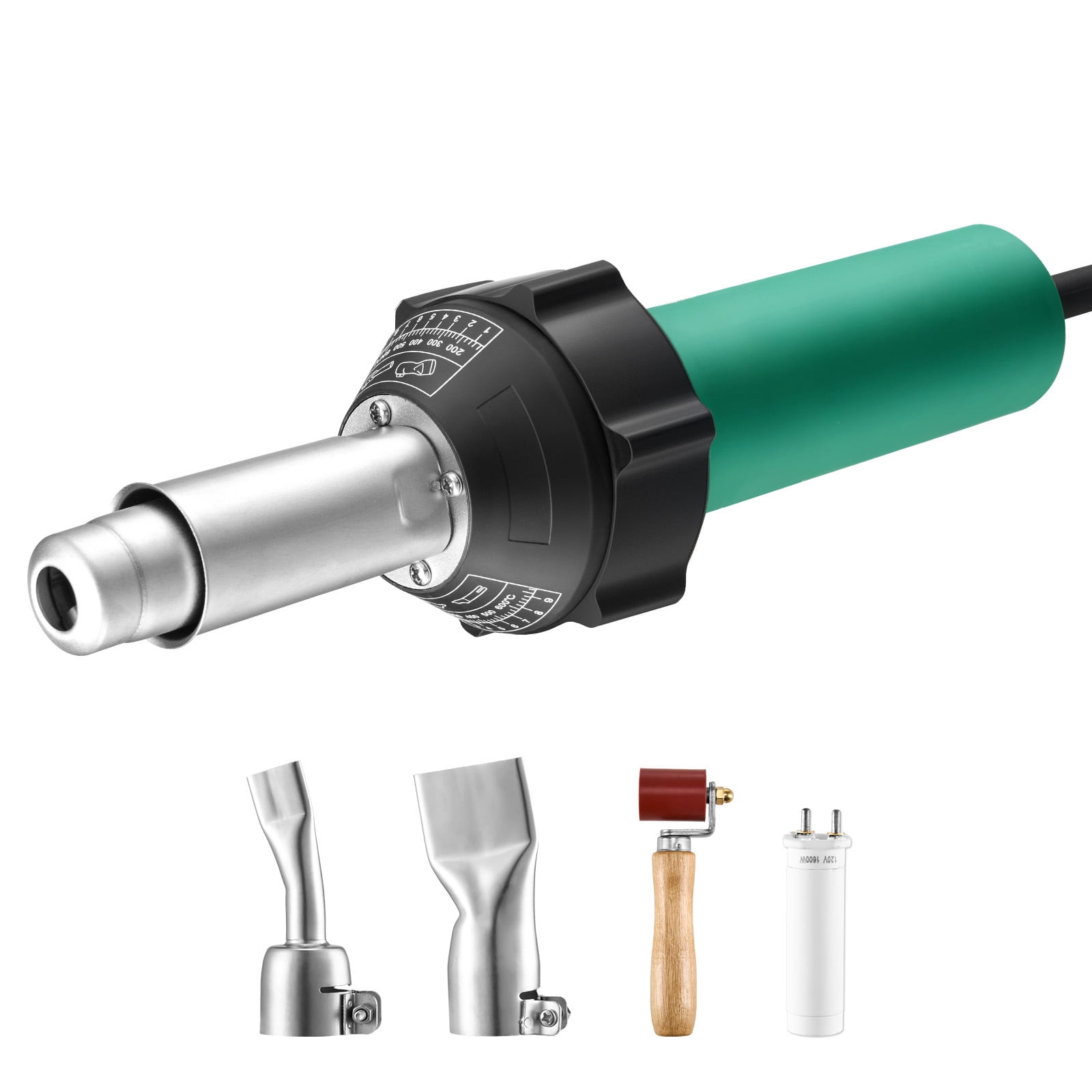 KFFKFF Plastic Hot Air Welder, 1600W Heat Torch Pistol, Temperature ...