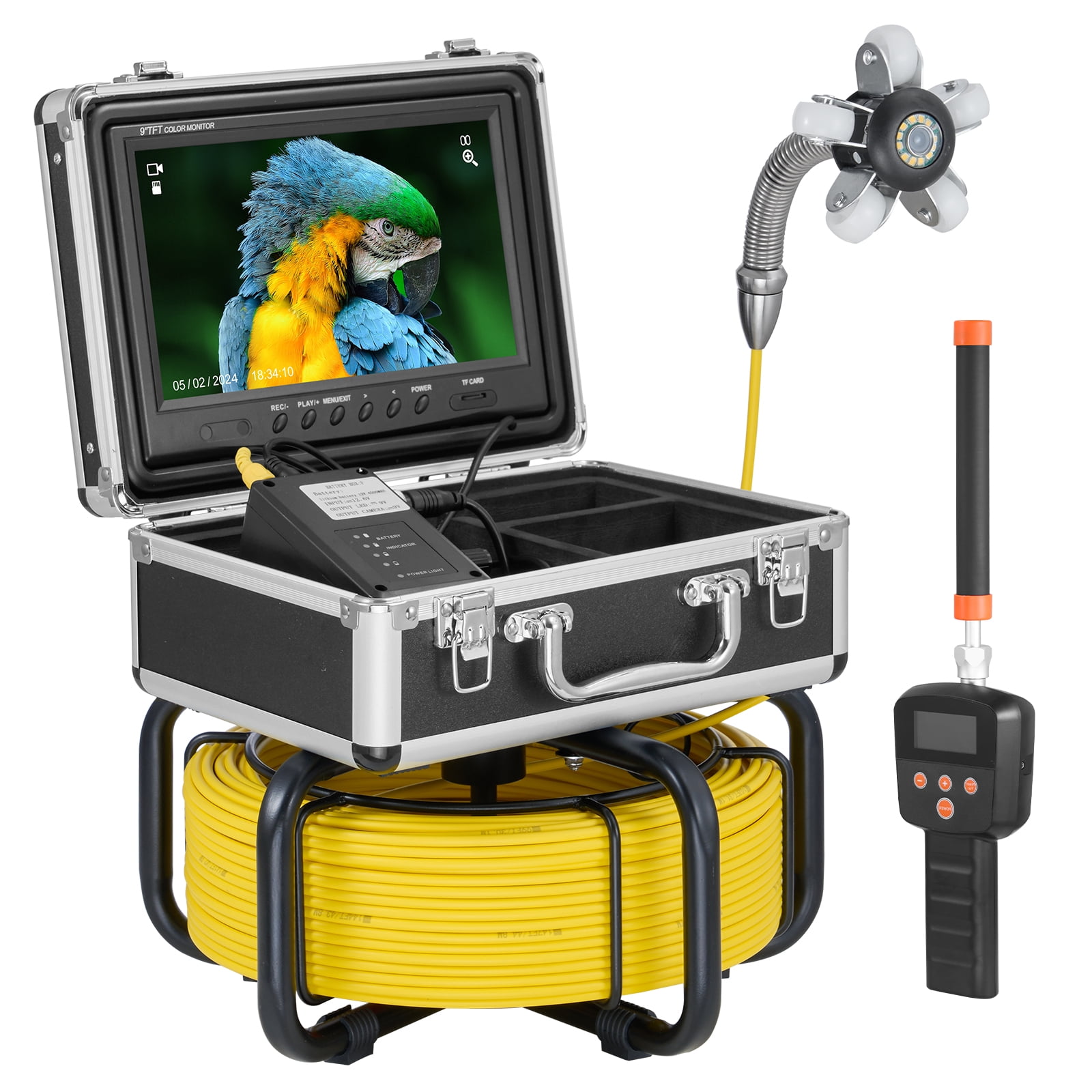 KFFKFF Plumbing Inspection Device with 512Hz Locator, Spanning 165 ft ...