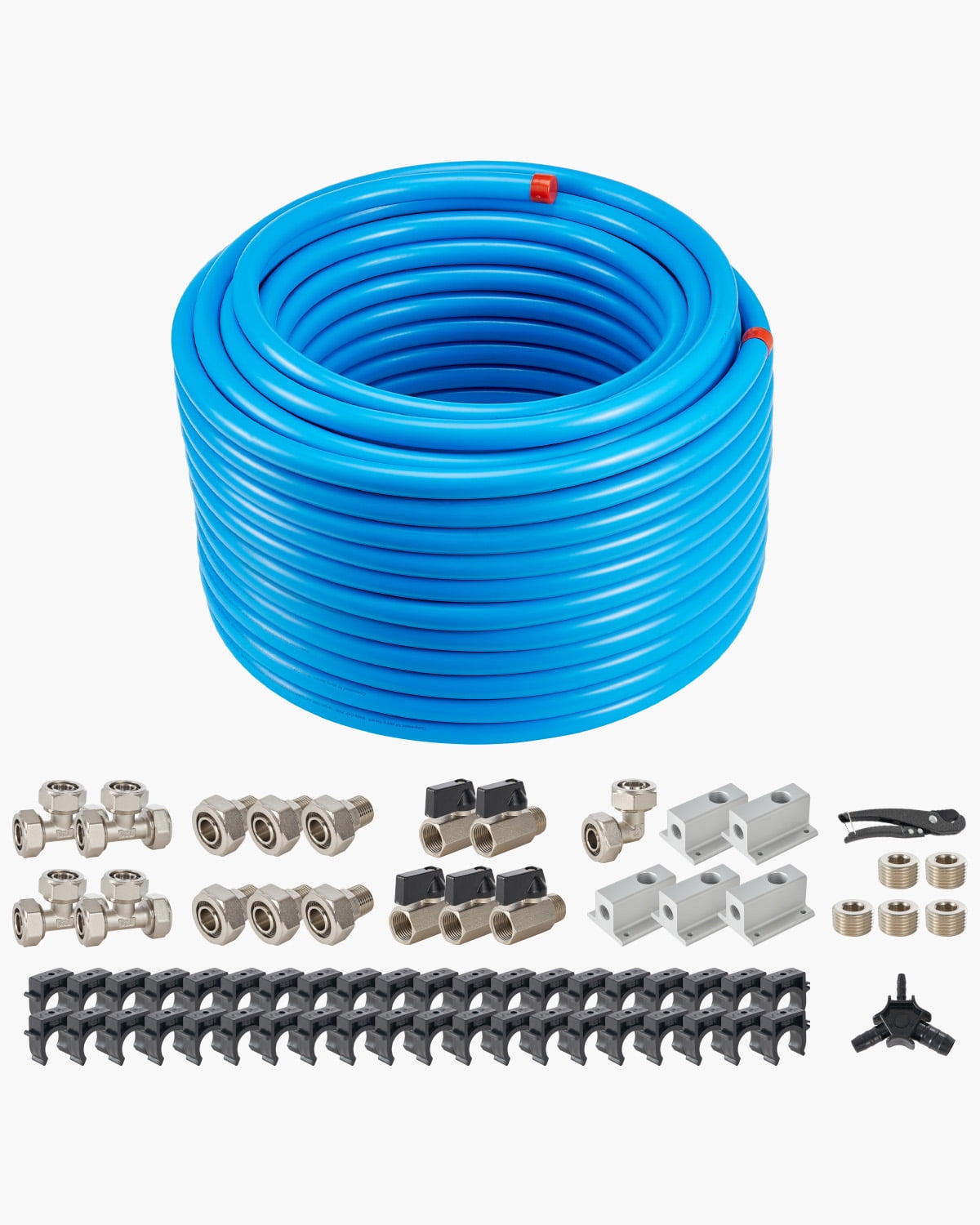 KFFKFF Pneumatic Compressor Line Set, 200FT x 3/4", HDPE-Aluminum ...