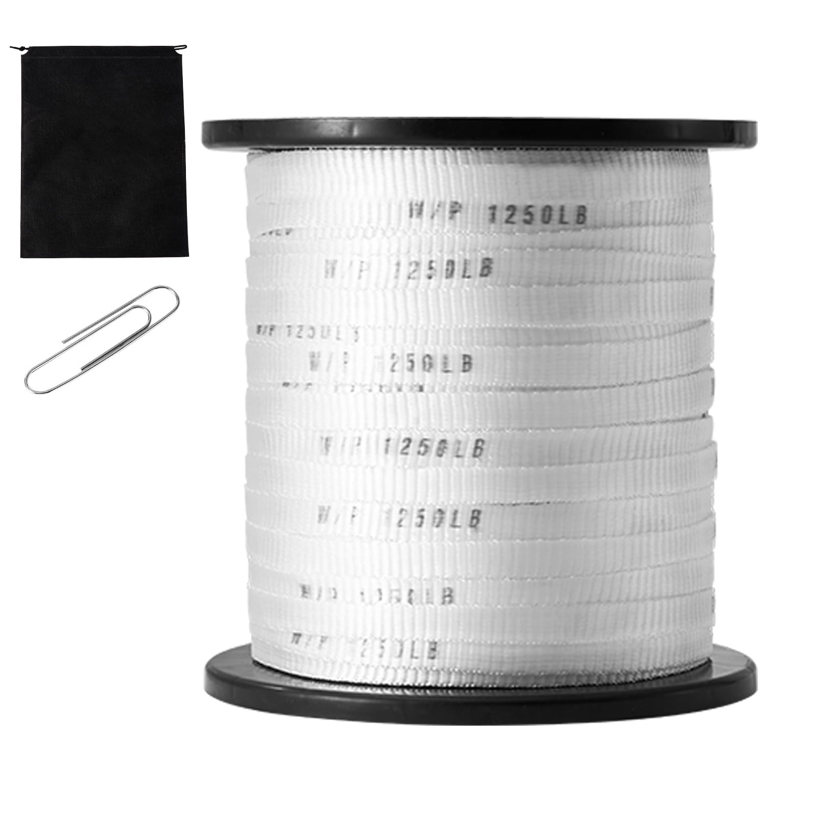 KFFKFF Polyester Pulling Cord, 1/2" x 528' Flat Mule Tape, 1250 lbf ...