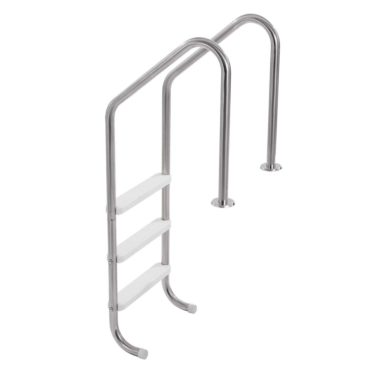 KFFKFF Pool Access Ladder, Tri-Step Design with Dual Handrails and Anti ...